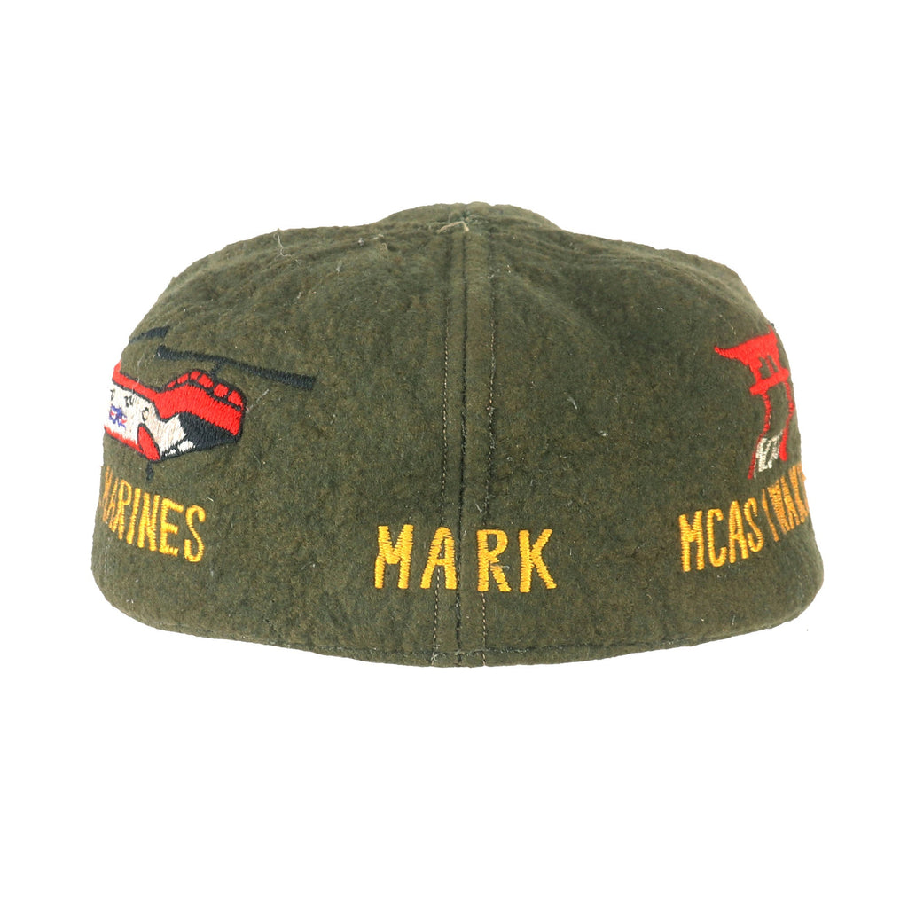 Original U.S. Korean War Era USMC Aviation Theater Made Baseball Cap w ...
