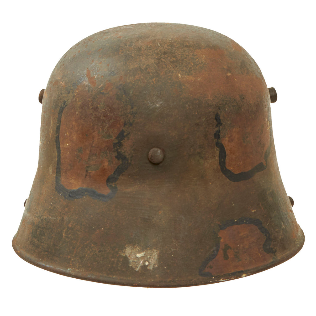 Original Imperial German WWI M16 Turtle Camouflage Painted Stahlhelm w ...