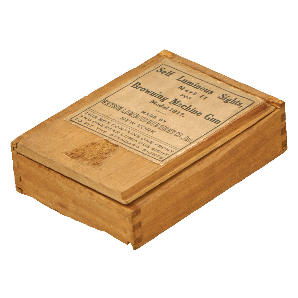 Original U.S. WWI M1917 Browning Machine Gun Mark II Self Luminous Sig ...