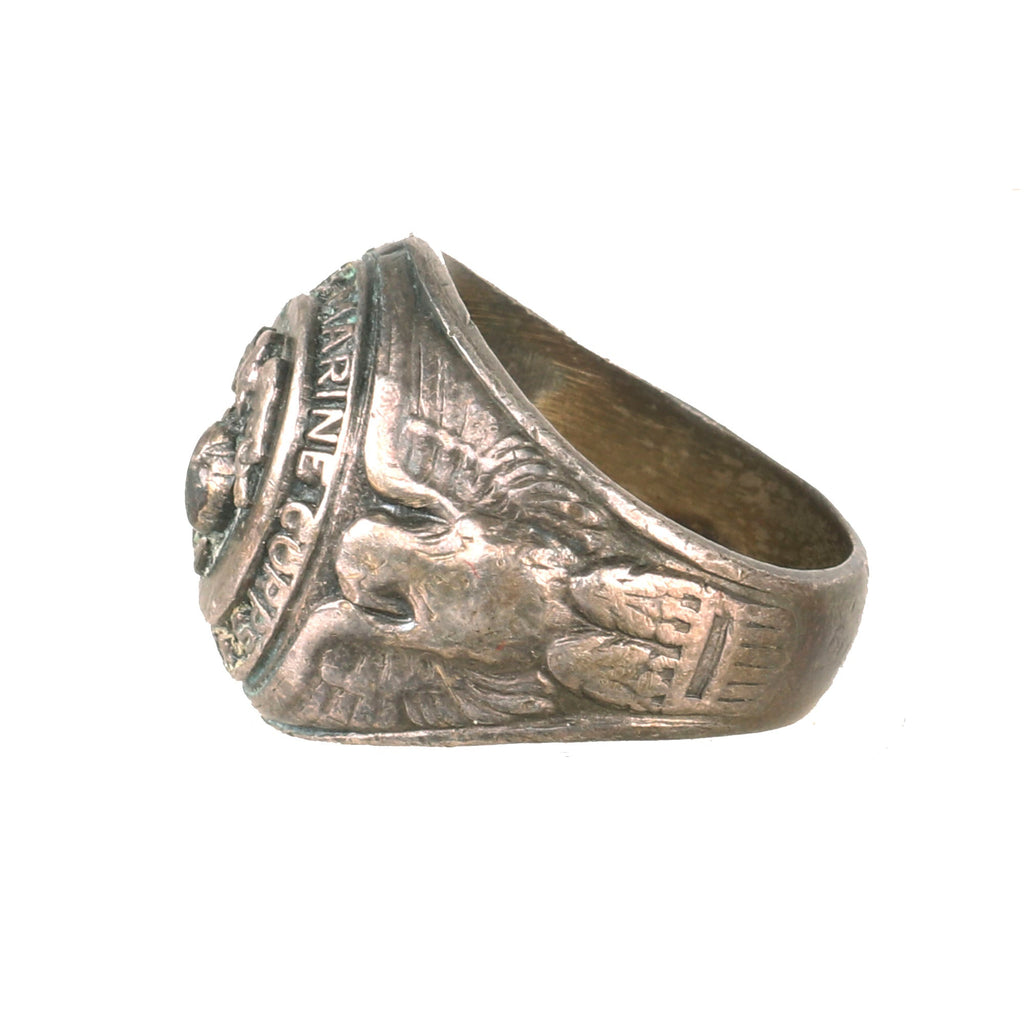 Original U.S. WWII USMC Marine Corps Officer’s Ring - Marked Sterling ...