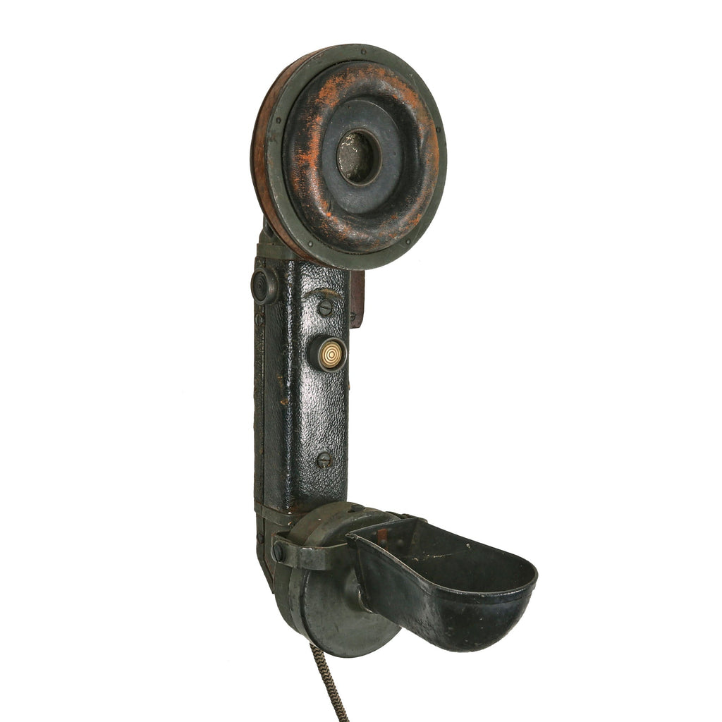 Original German WWI 1916 Trench Field Telephone Handset & Leather Carr ...