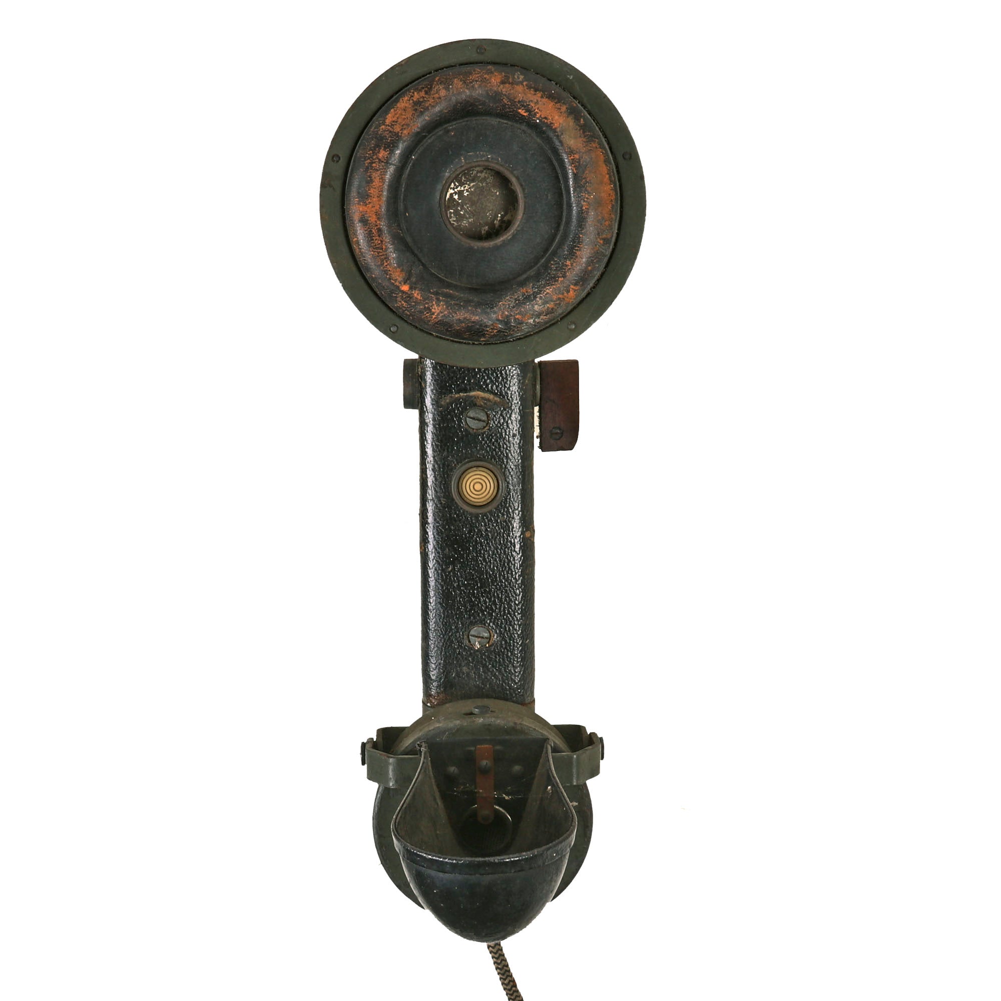 Original German WWI 1916 Trench Field Telephone Handset & Leather Carr ...