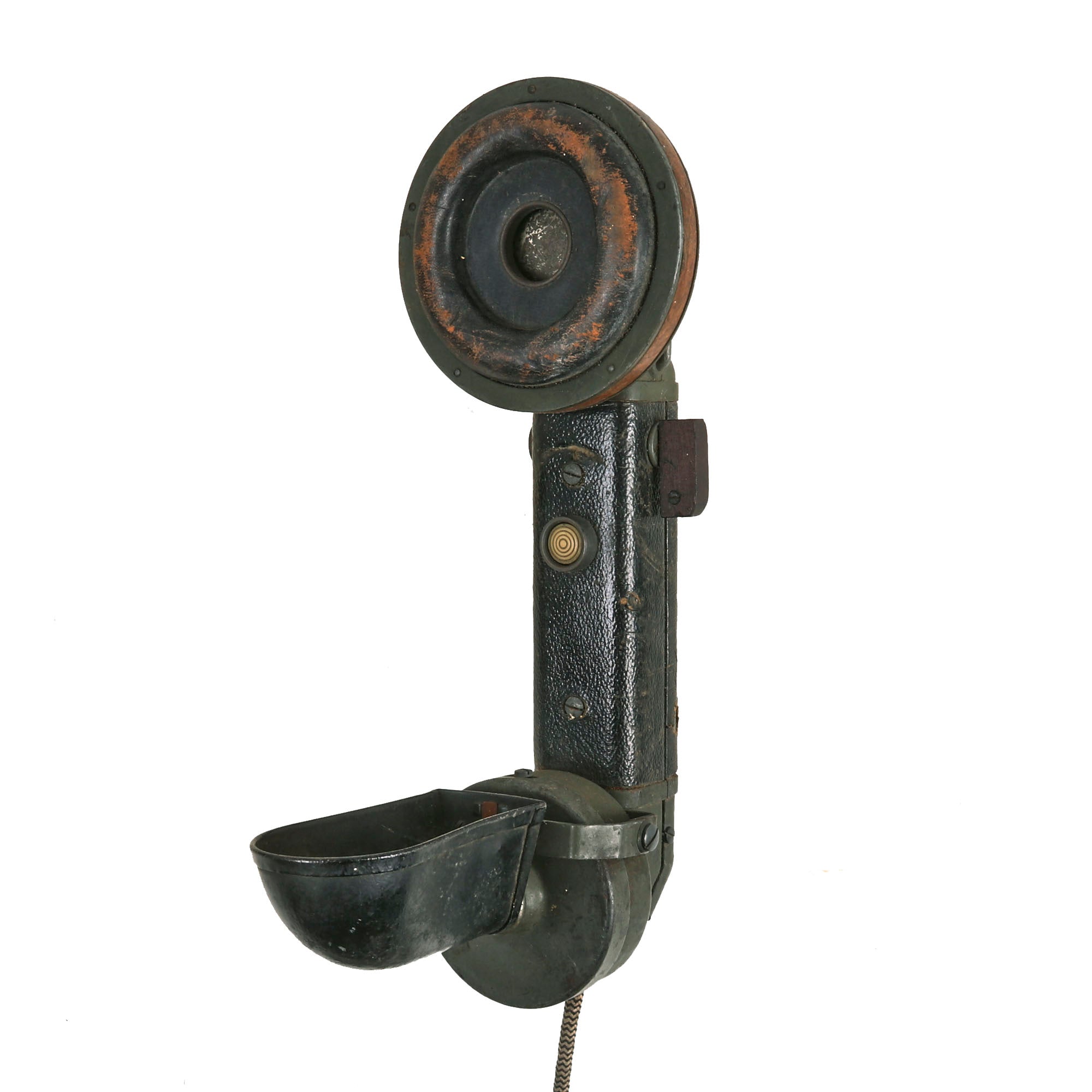 Original German WWI 1916 Trench Field Telephone Handset & Leather Carr ...