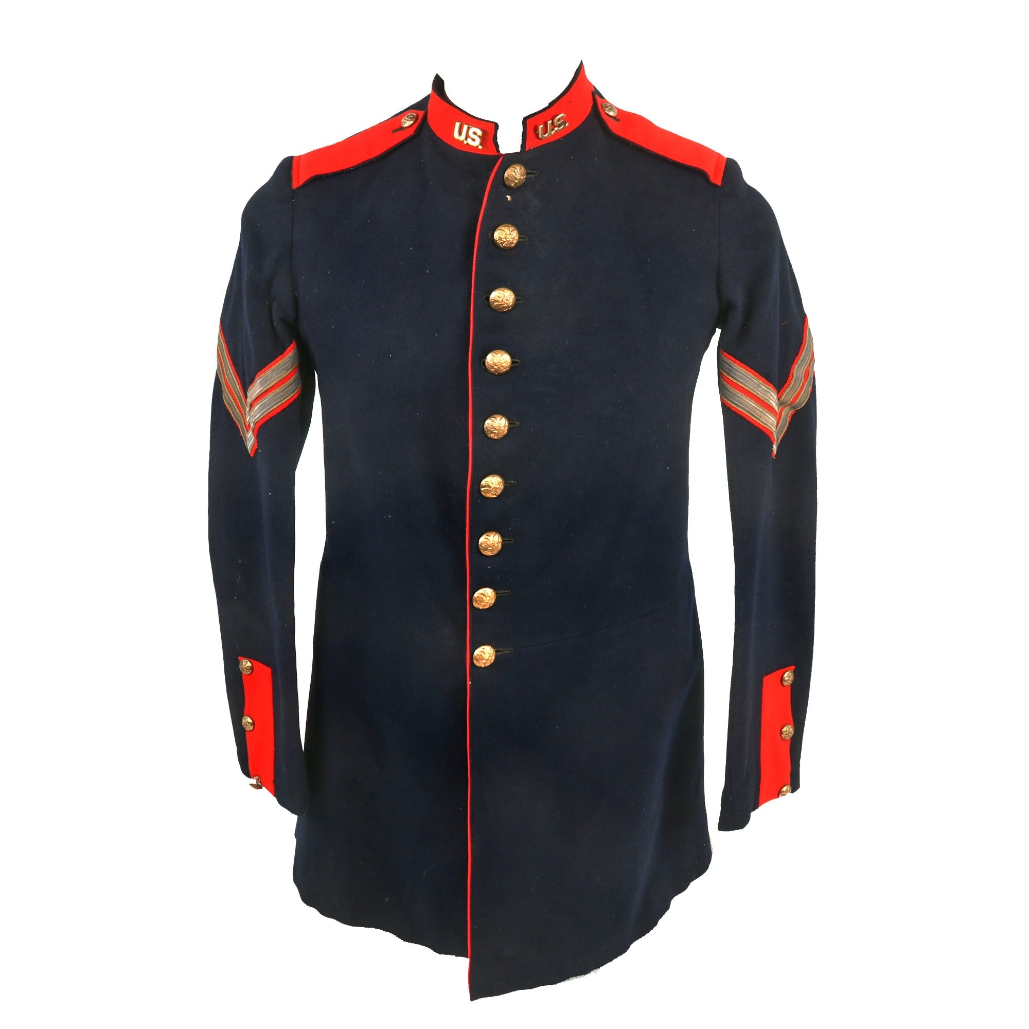 Original U.S. Indian Wars Era Named Enlisted Model 1885 Artillery Unif ...