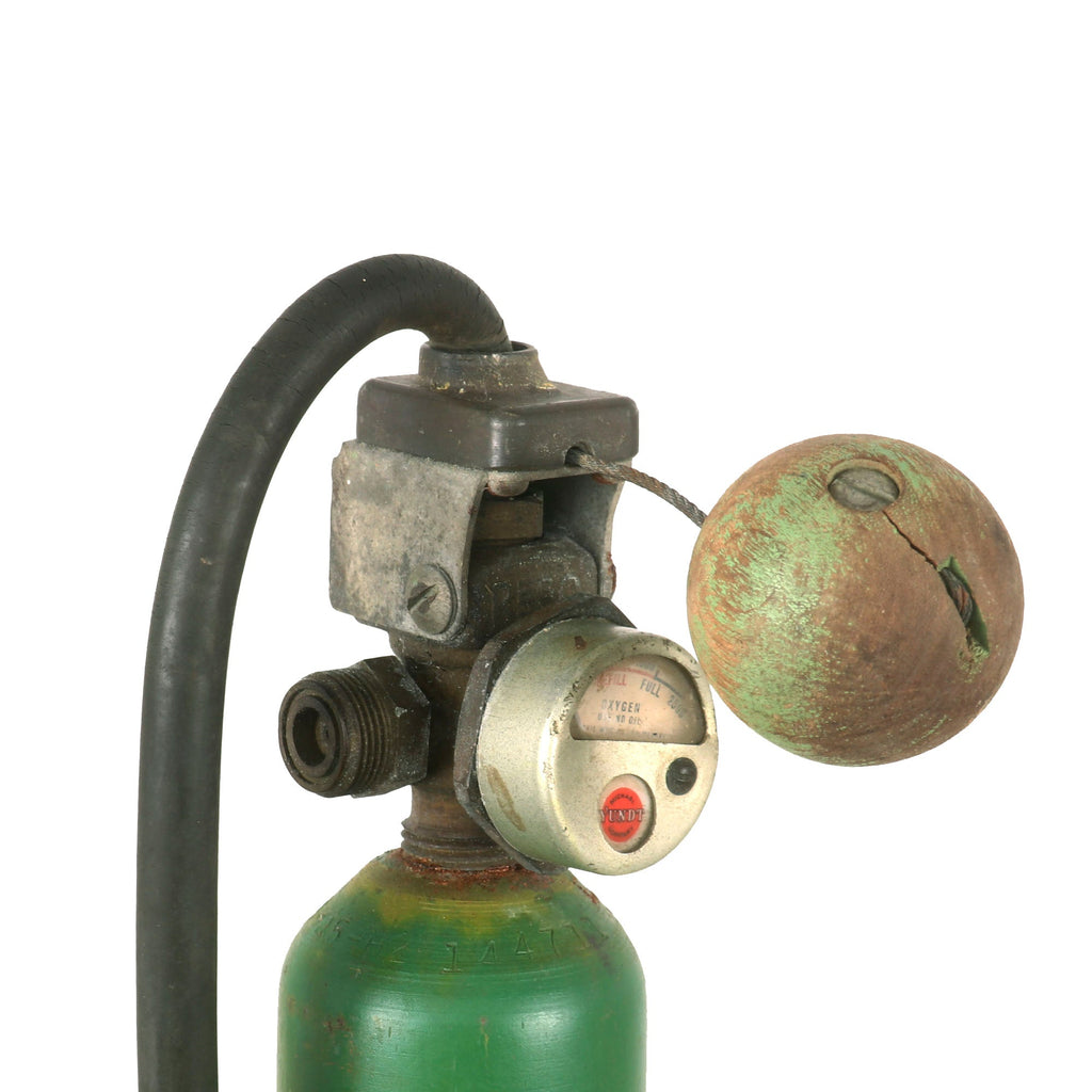 Original U.S. WWII Army Air Forces Bailout Breathing Oxygen Bottle Typ ...