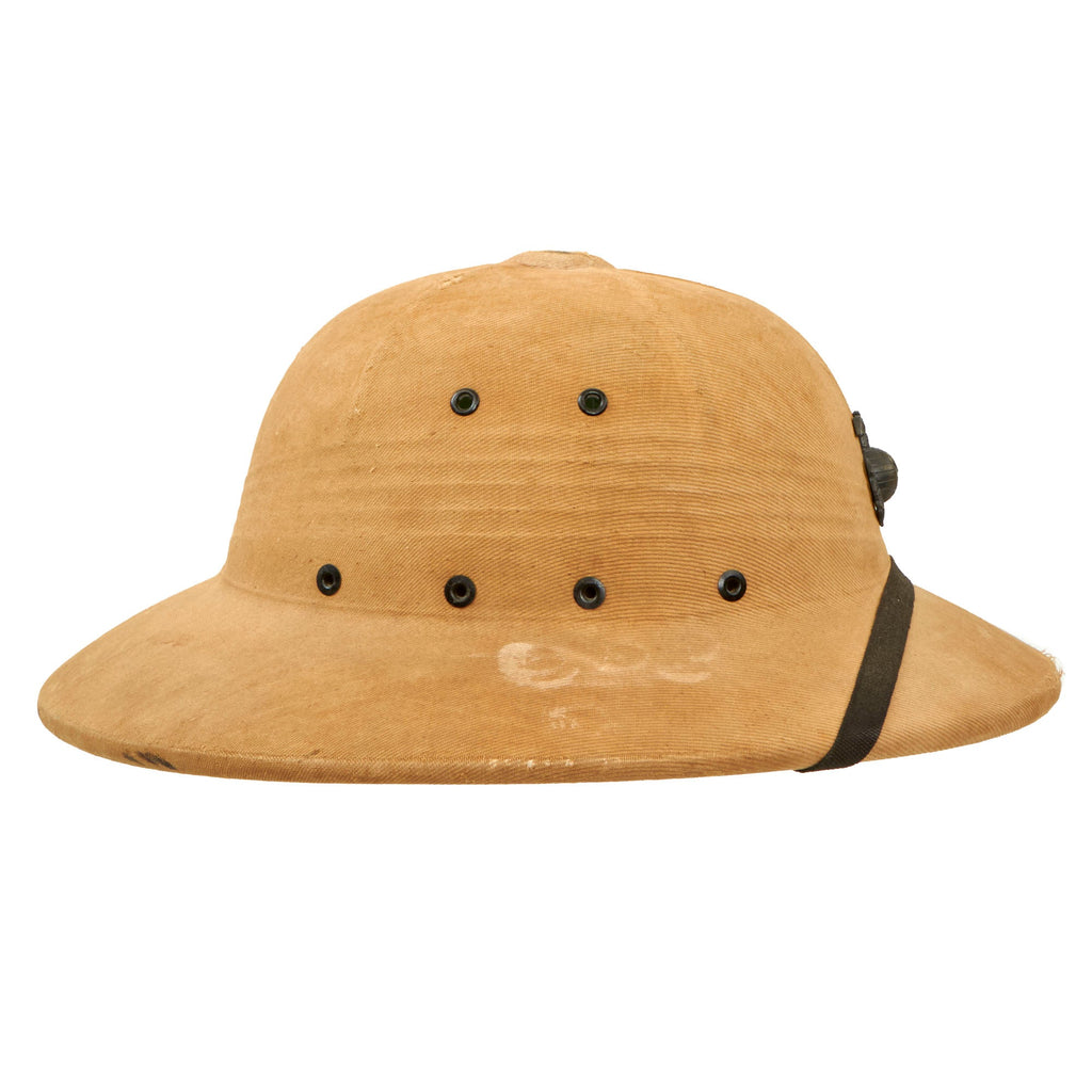 Original U.S. WWII USMC Named Pressed Fiber Sun Helmet by Ace Hat Co D ...