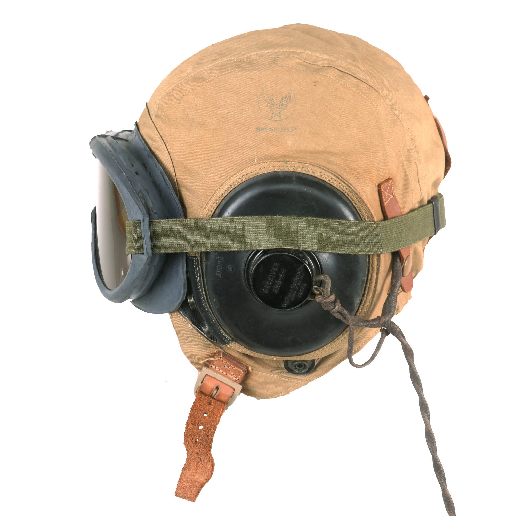 Original U.S. WWII “Summer & Winter” Aviator Flight Helmet Lot With Go ...