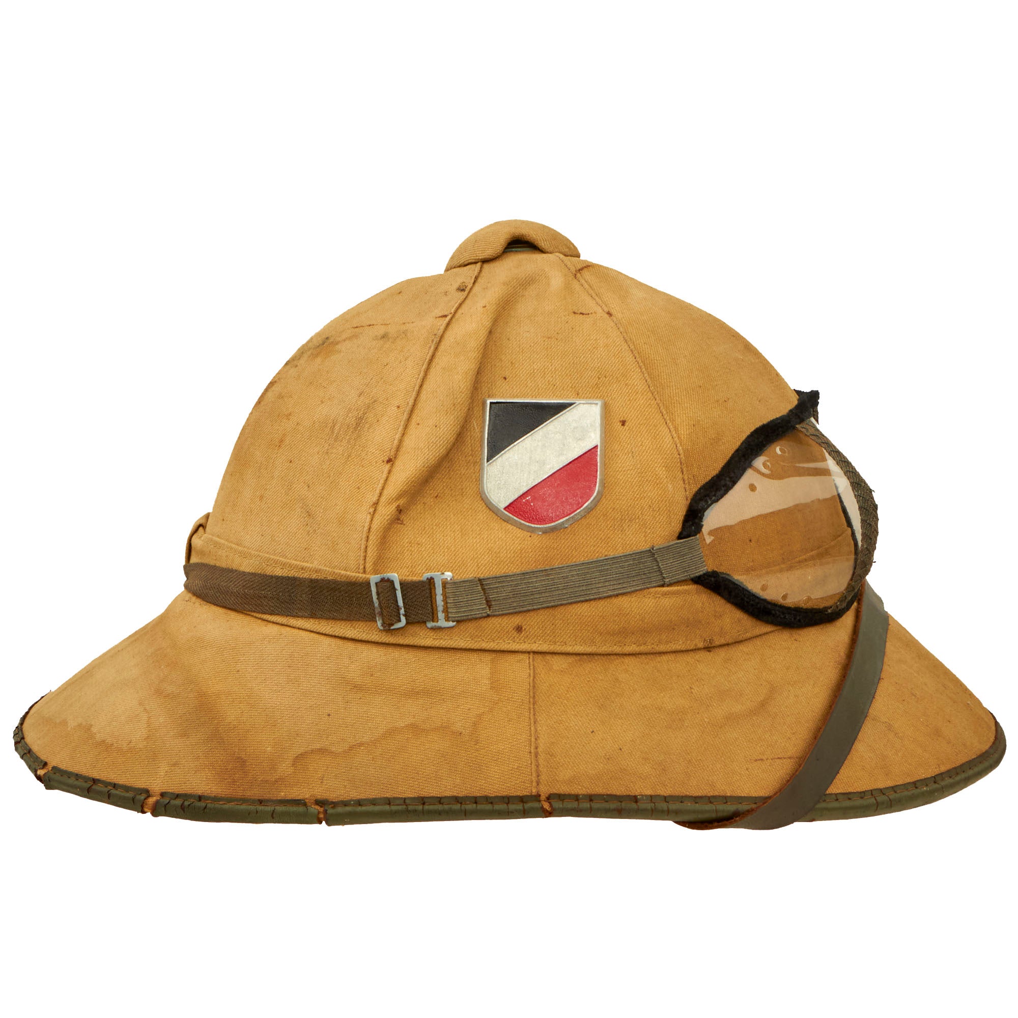 Original German WWII Service Worn First Model DAK Afrikakorps Sun Helm ...