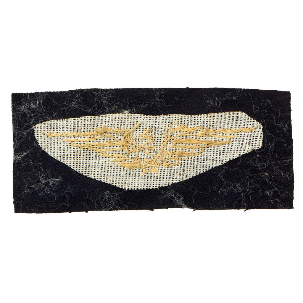 Original French WWII French Serving Royal Air Force Bullion Insignia ...
