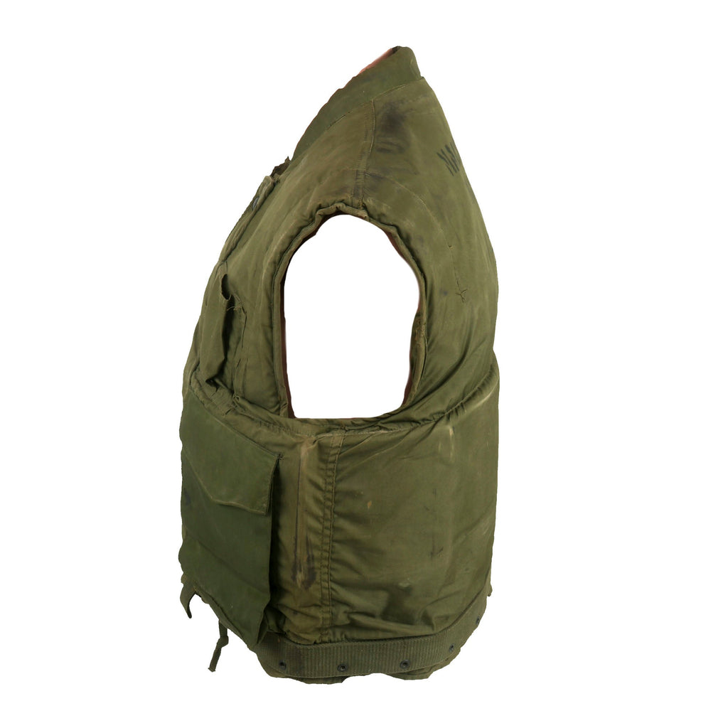 Original U.S. Vietnam War U.S.M.C. M-1955 Flak Body Armor Vest Unit Ma ...