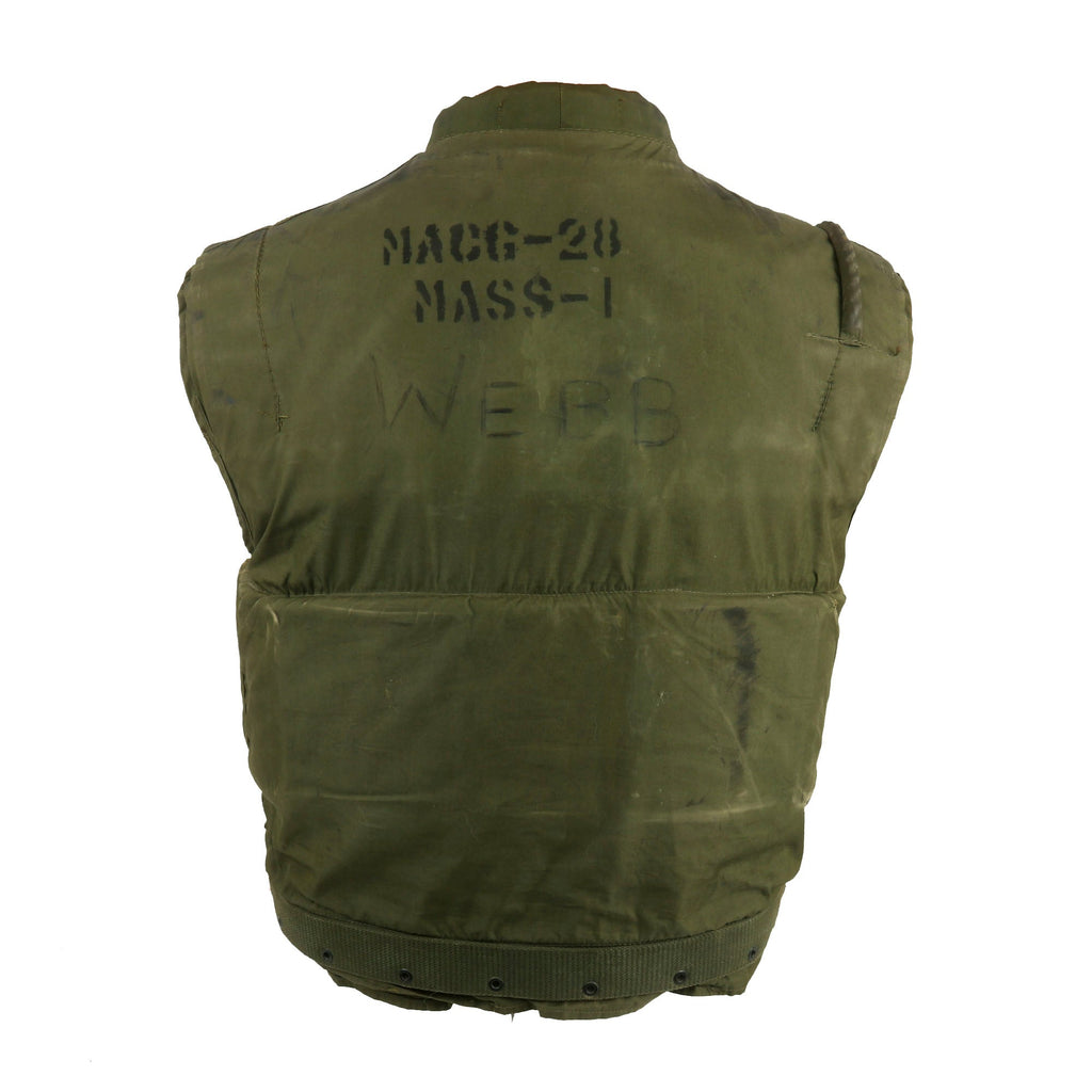 Original U.S. Vietnam War U.S.M.C. M-1955 Flak Body Armor Vest Unit Ma ...