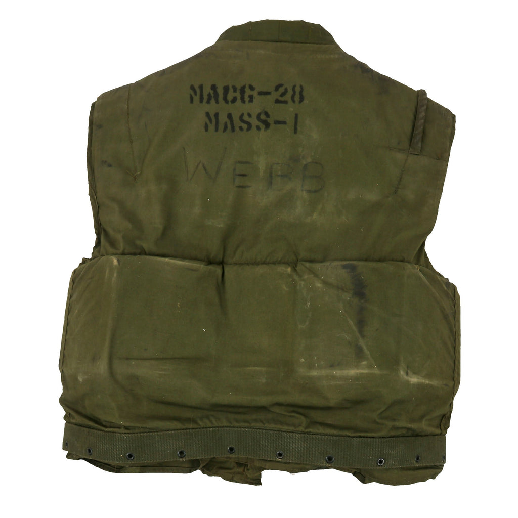 Original U.S. Vietnam War U.S.M.C. M-1955 Flak Body Armor Vest Unit Ma ...
