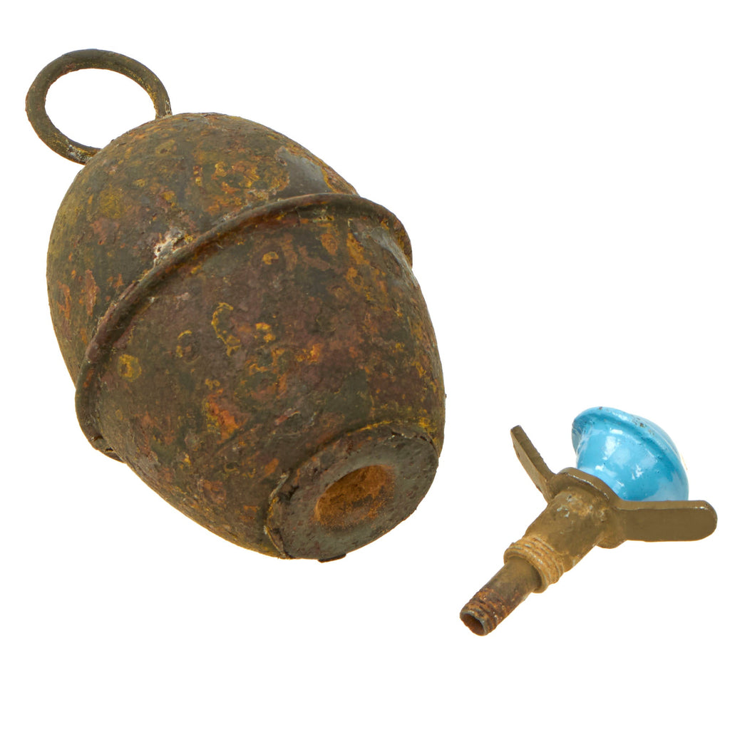 Original German WWII Relic Model 39 Egg Hand Grenade with Original Fuz ...