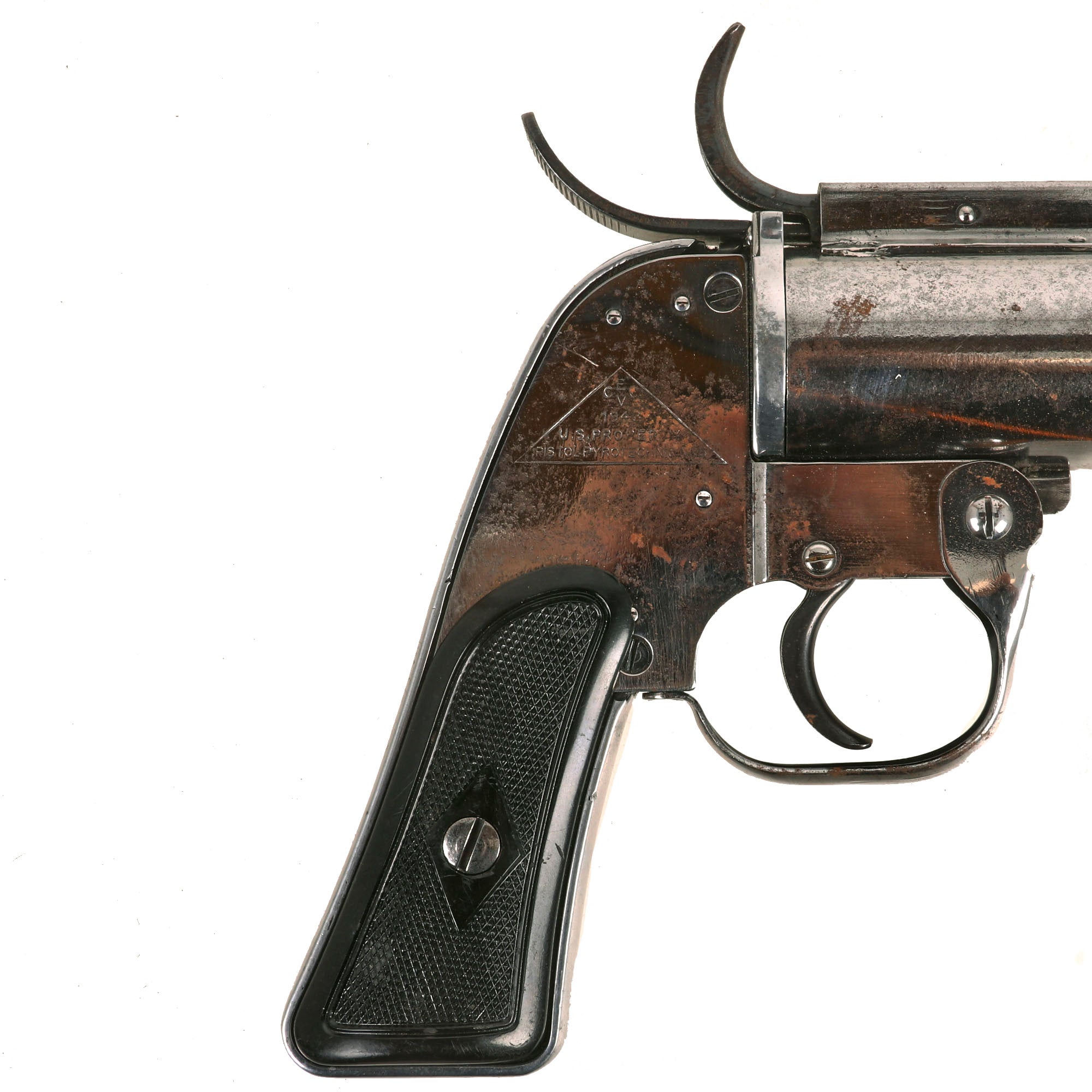 Original U.S. WWII Polished M8 Pyrotechnic 37mm Flare Signal Pistol by ...