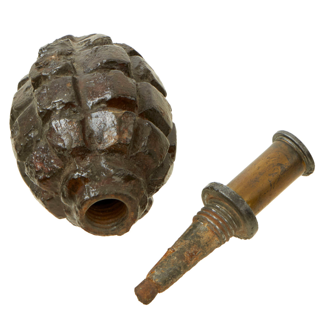 Original French WWI Inert Complete F1 Hand Grenade with Original Fuse ...