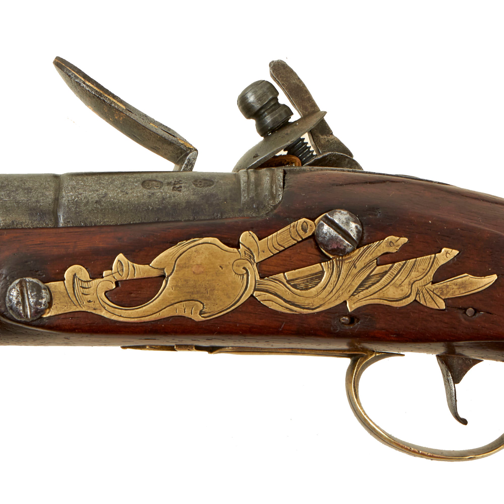 Original British 18th Century Flintlock Pistol by R. Wilson with Engra – International Military ...