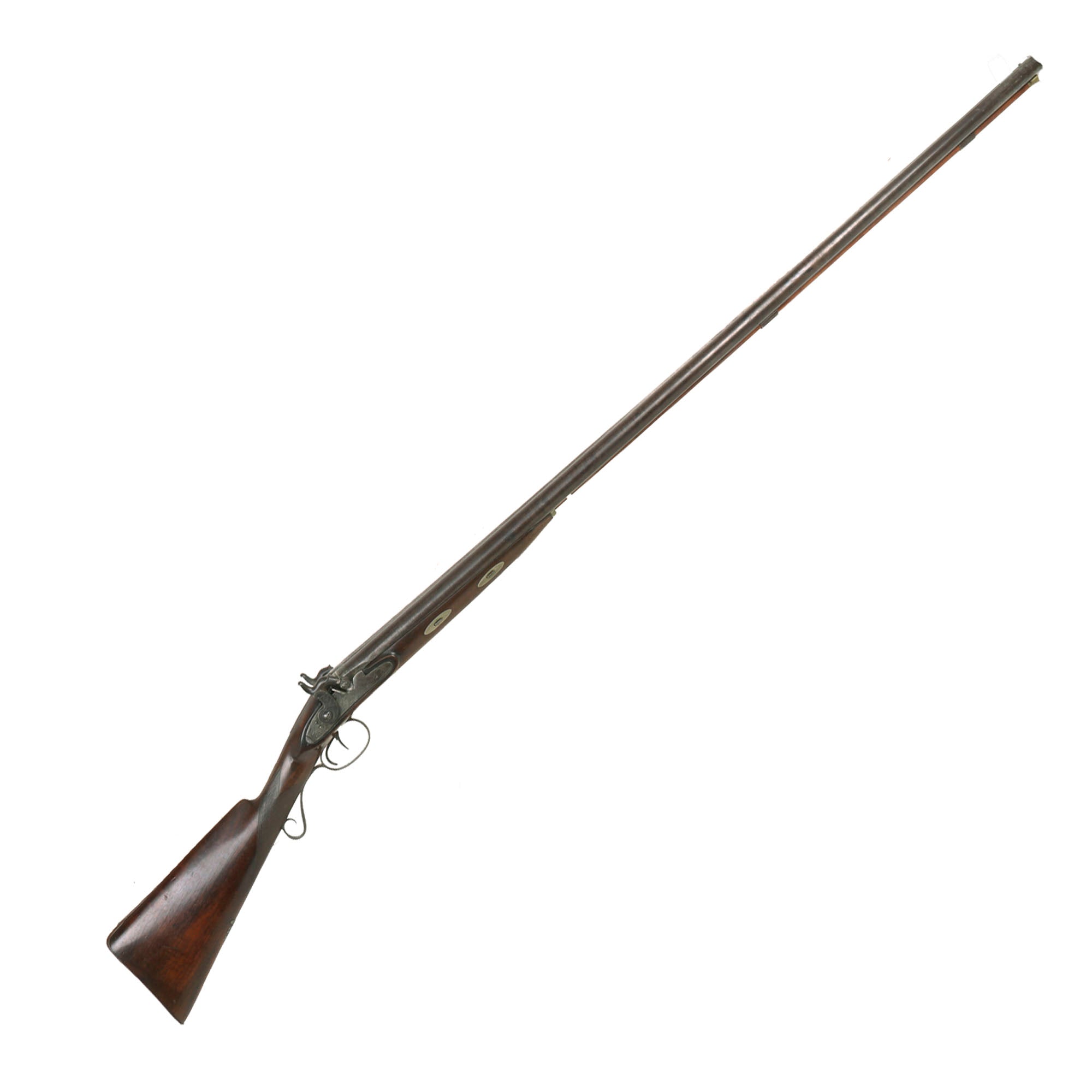 Original British 11 Bore Double Barrel Percussion Shotgun by W. Farot ...