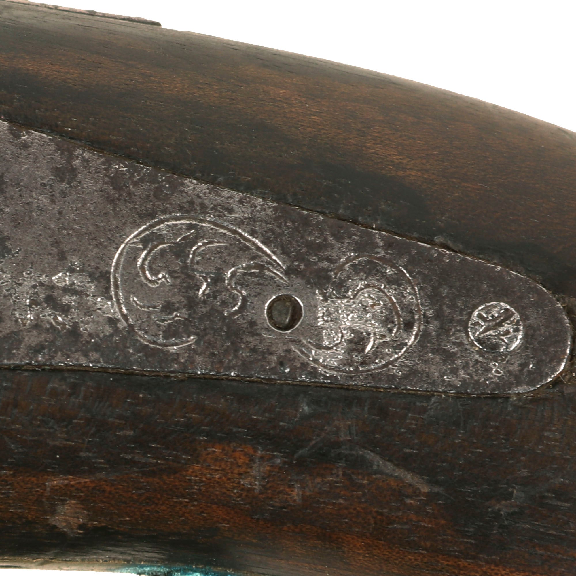 Original Victorian 14 Bore Double Barrel Howdah Percussion Pistol with ...