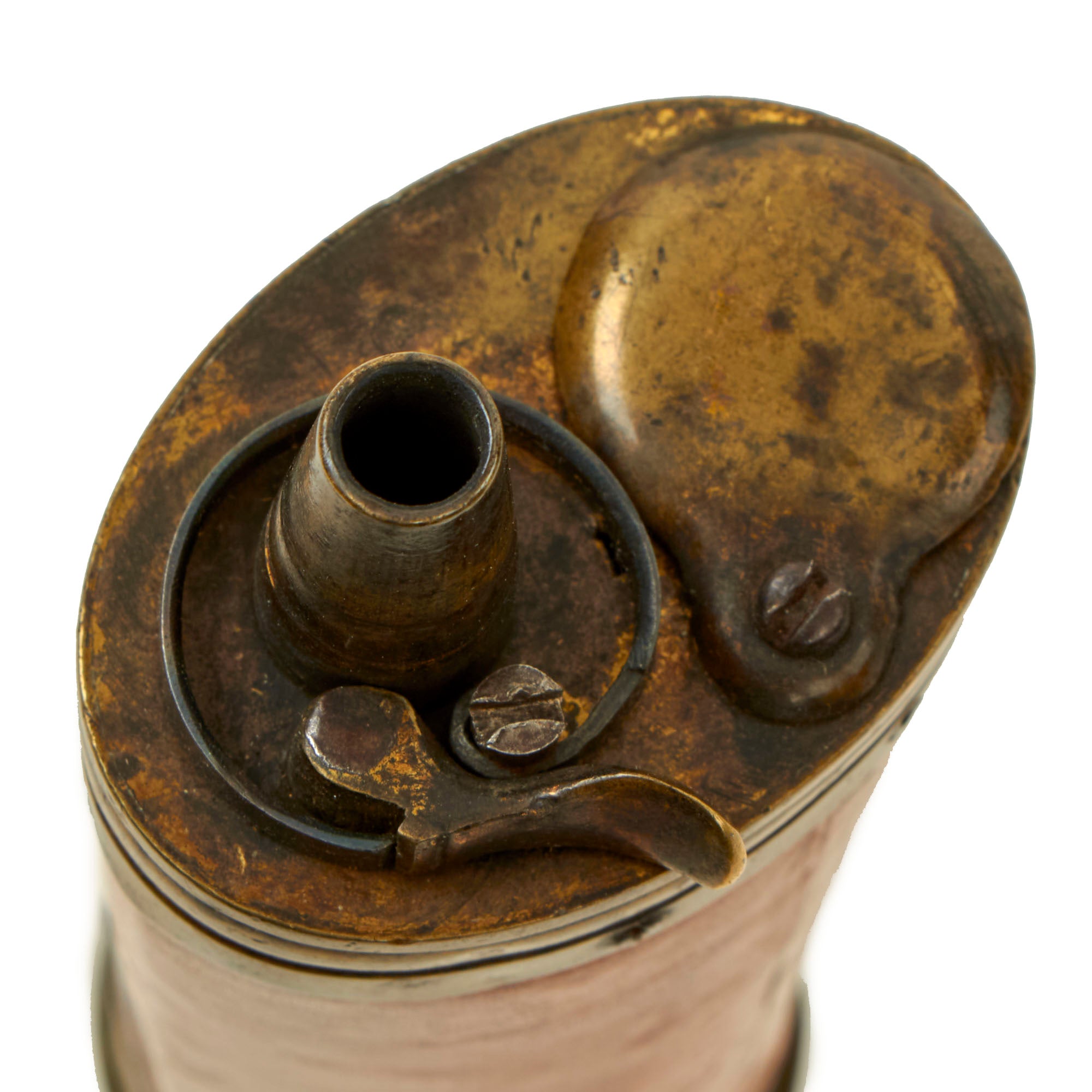 Original U.S. Revolutionary War Era Pistol Flask with Ball & Patch Com ...