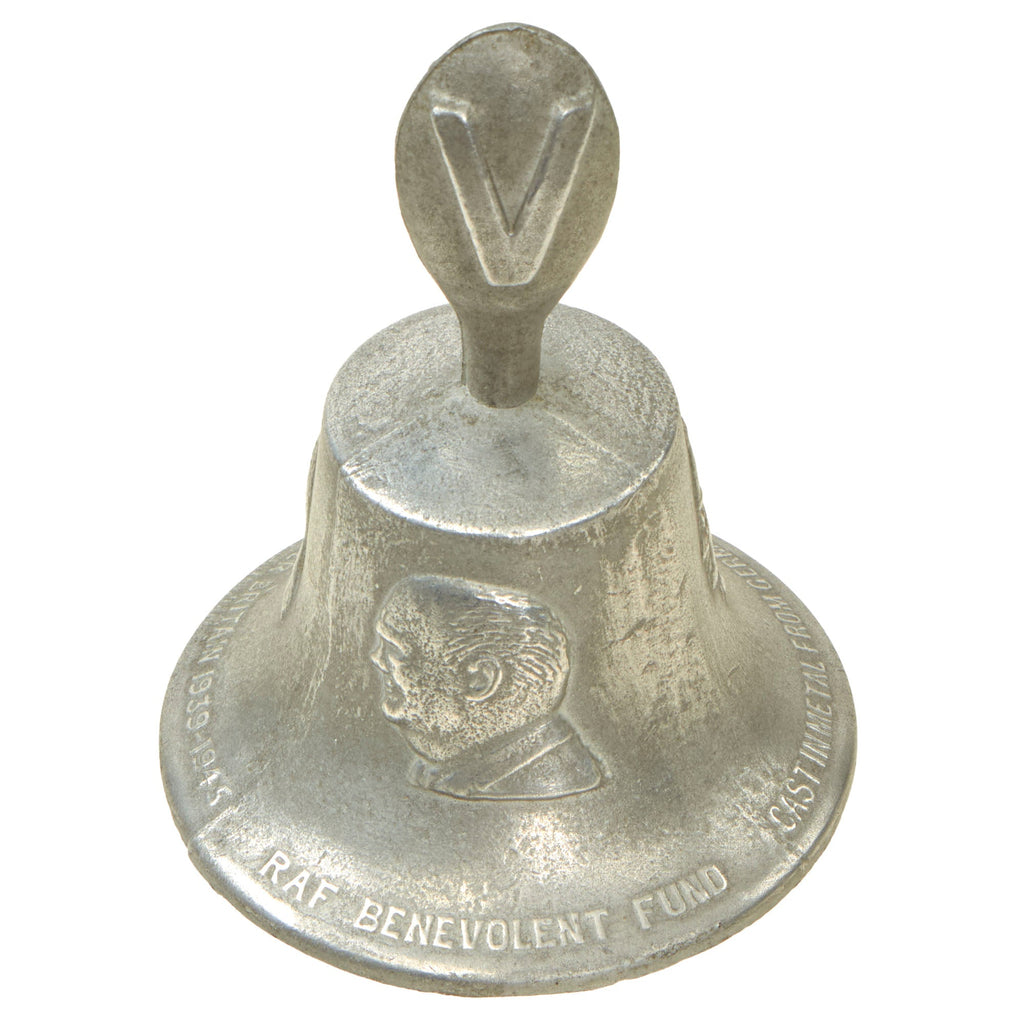 Original British WWII RAF Benevolent Fund Relief Victory Bell Made fro ...