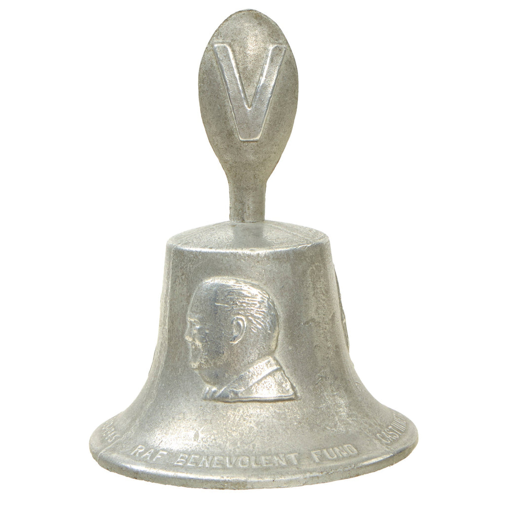 Original British WWII RAF Benevolent Fund Relief Victory Bell Made fro ...