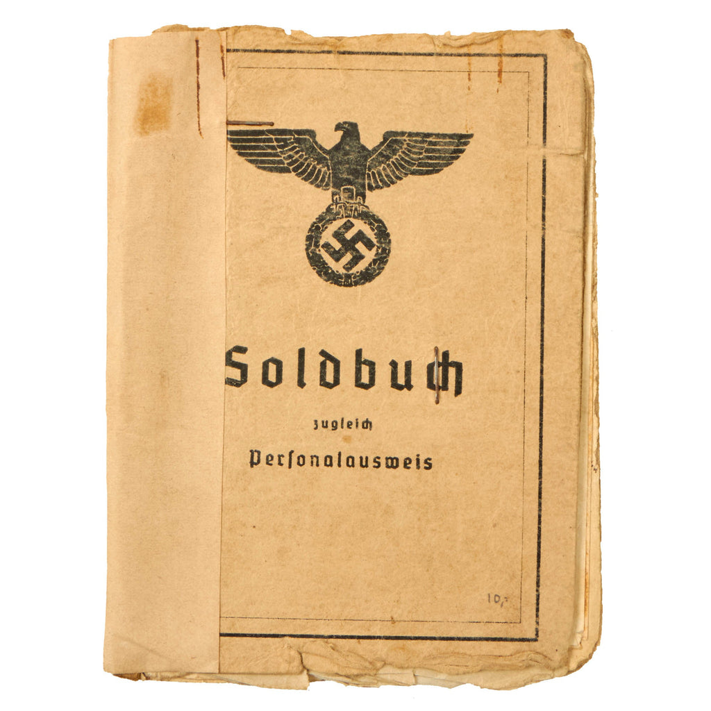 Original German WWII Soldbuch Soldier Identity & Payment Book for Joha ...