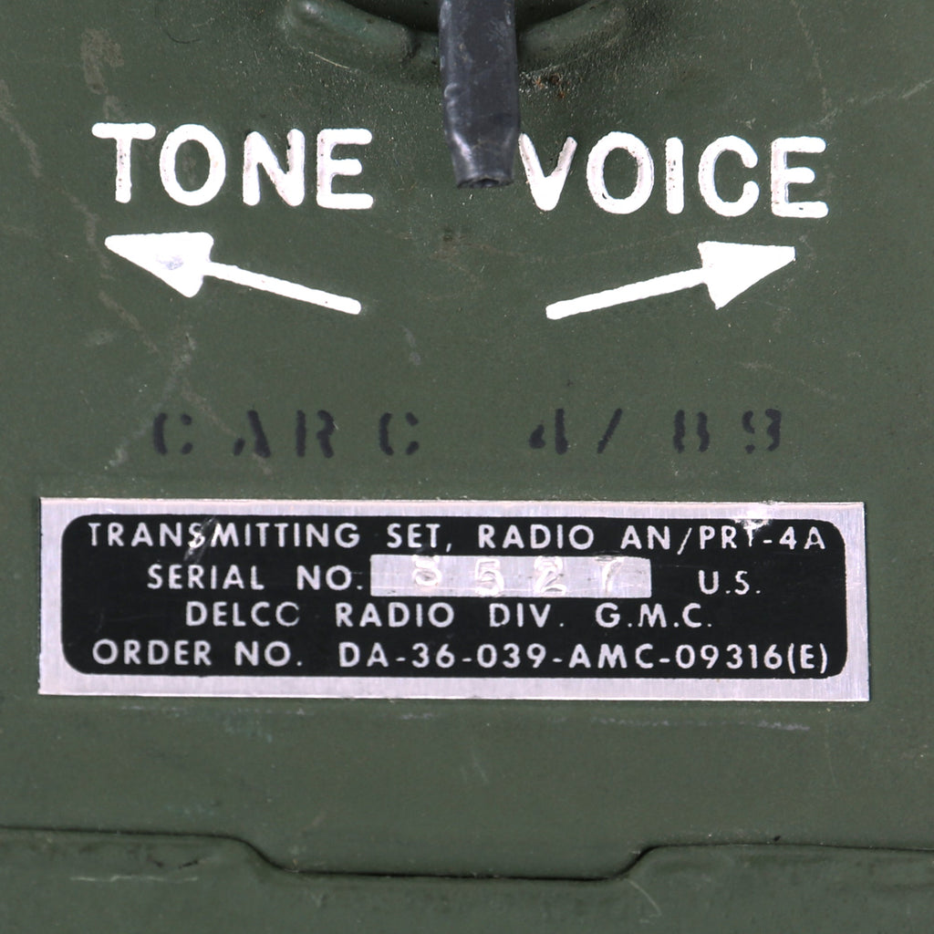 Original U.S. Vietnam War M1 Helmet with PRT-4 / PRR-9 Squad Radio Set ...