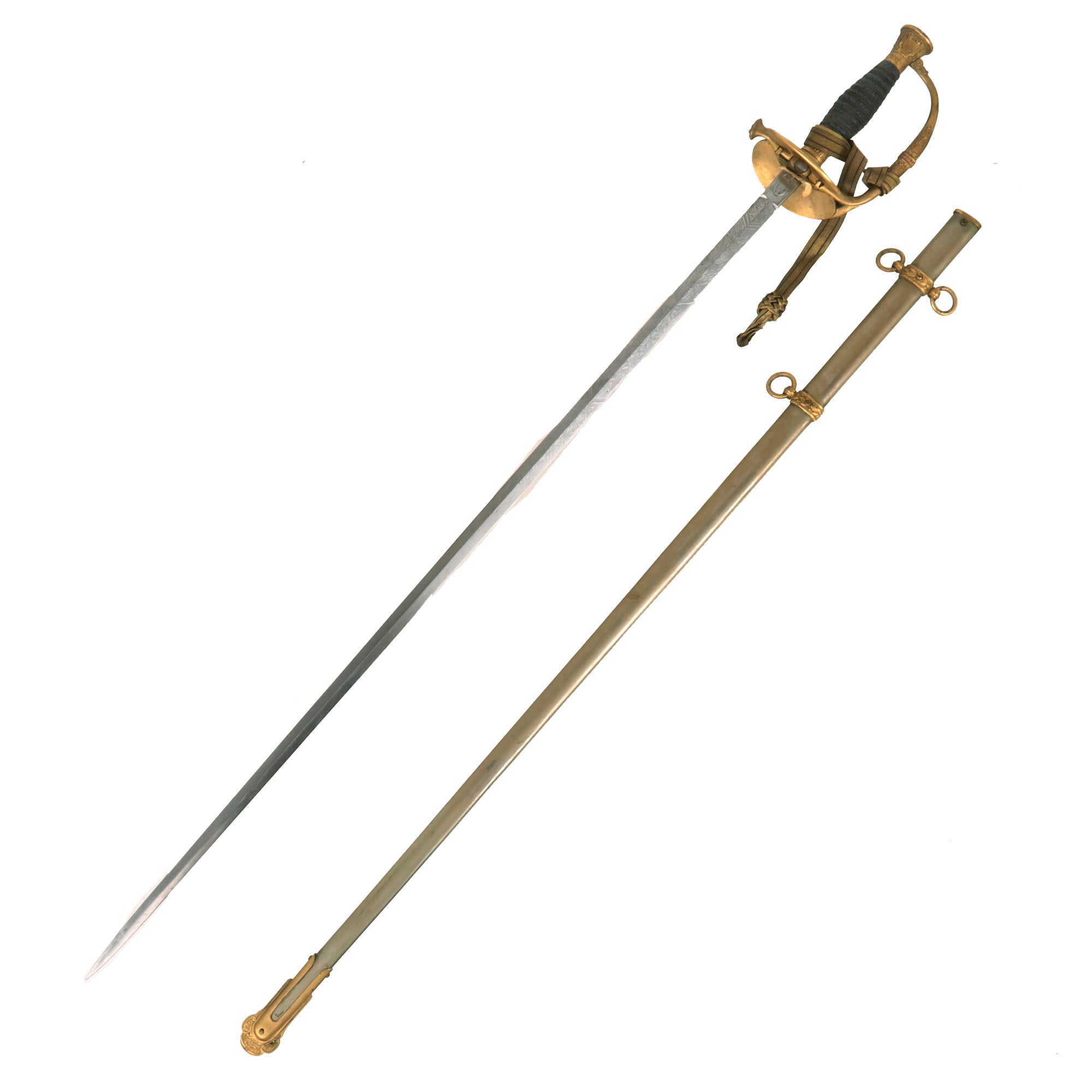 Original U.S. Pre-WWI Engraved Model 1860 Army Staff & Field Officer S ...