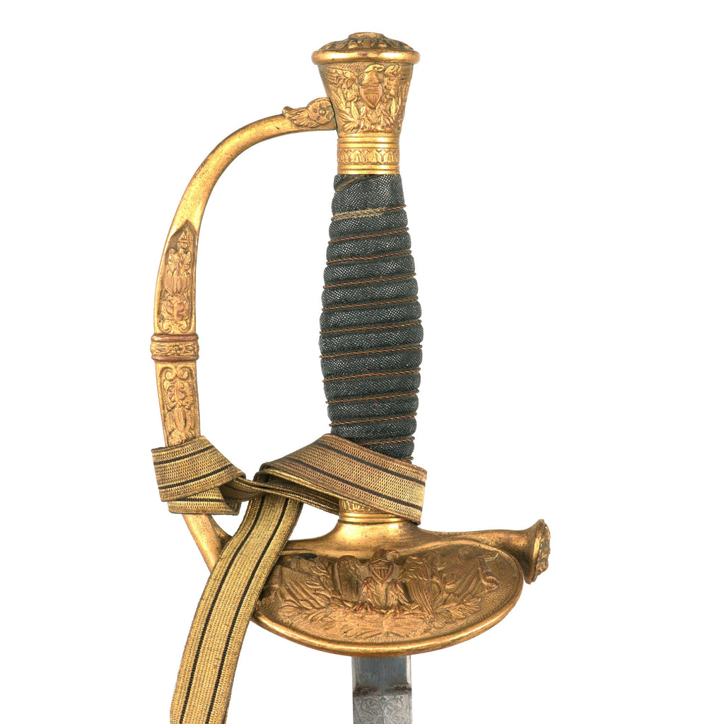 Original U.S. Pre-WWI Engraved Model 1860 Army Staff & Field Officer S ...