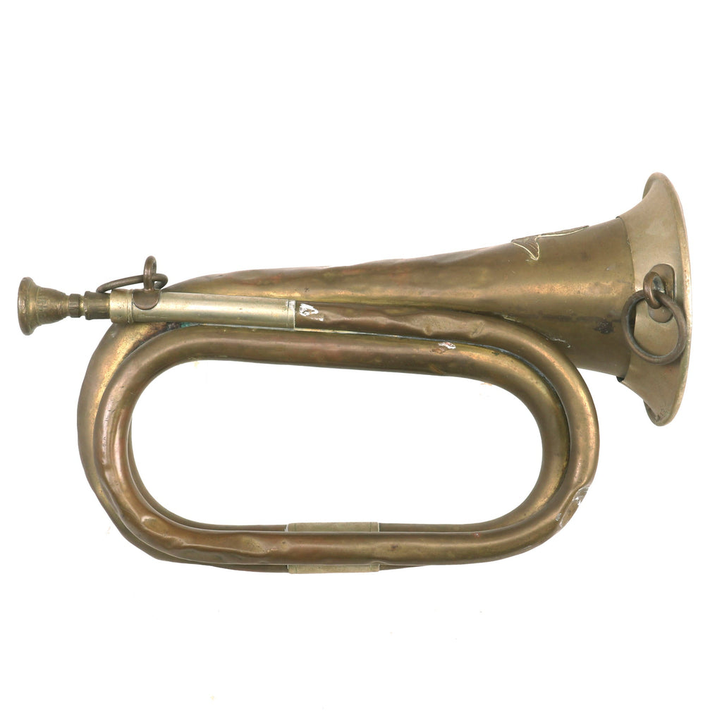 Original German WWII Early SA Brass Bugle in Bb with SA Eagle Badge on ...