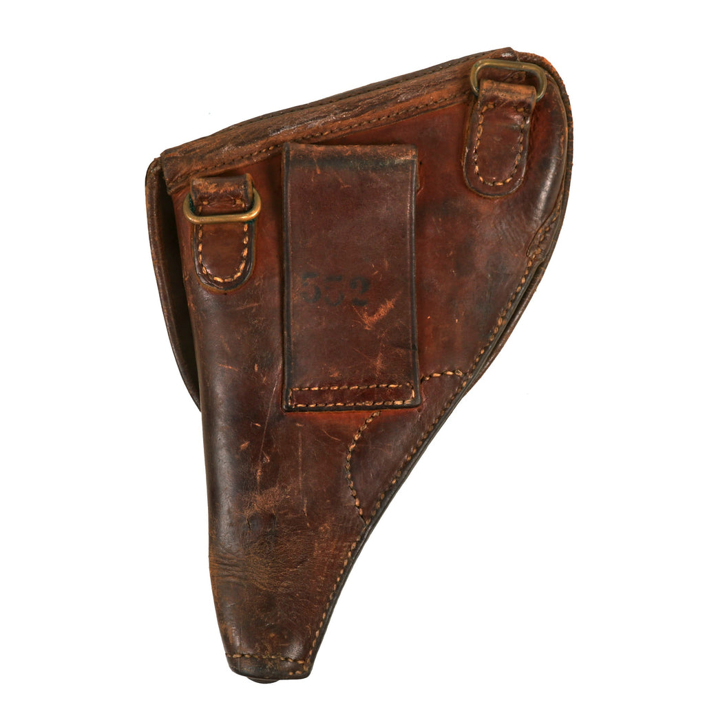 Original WWI French Model 1892 Lebel Revolver Leather Clamshell Holste ...