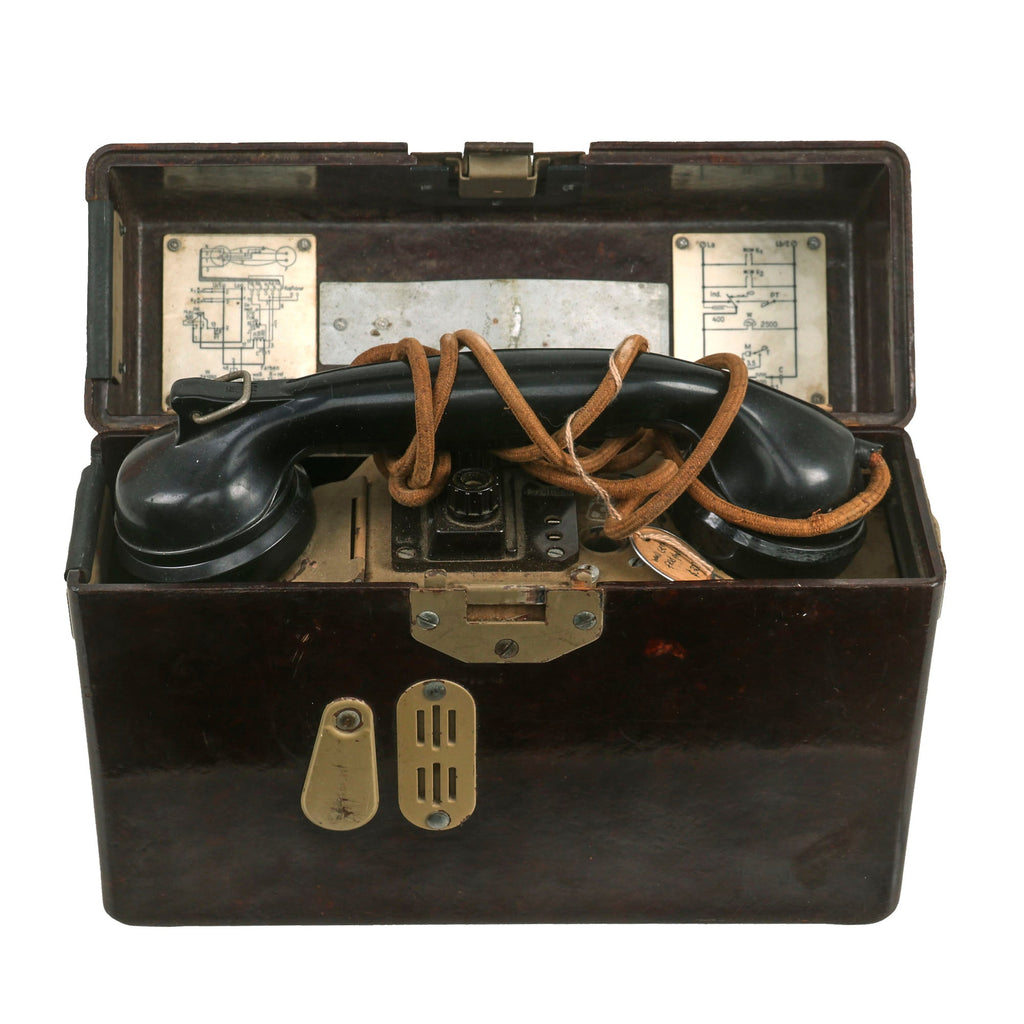 Original German WWII Wehrmacht Model FF33 Field Telephone With “Ordnan ...