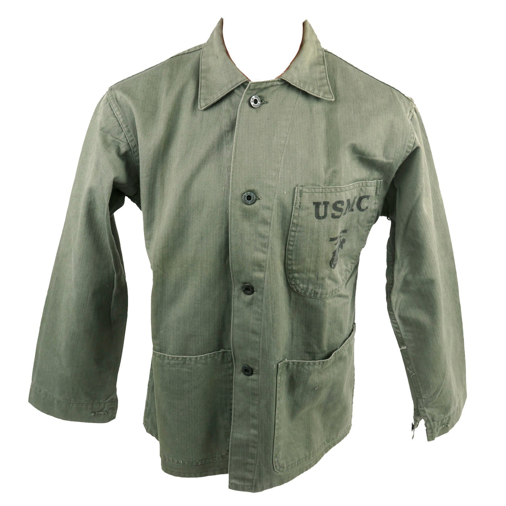 Original U.S. WWII USMC HBT Herringbone Twill P41 Combat Jacket ...