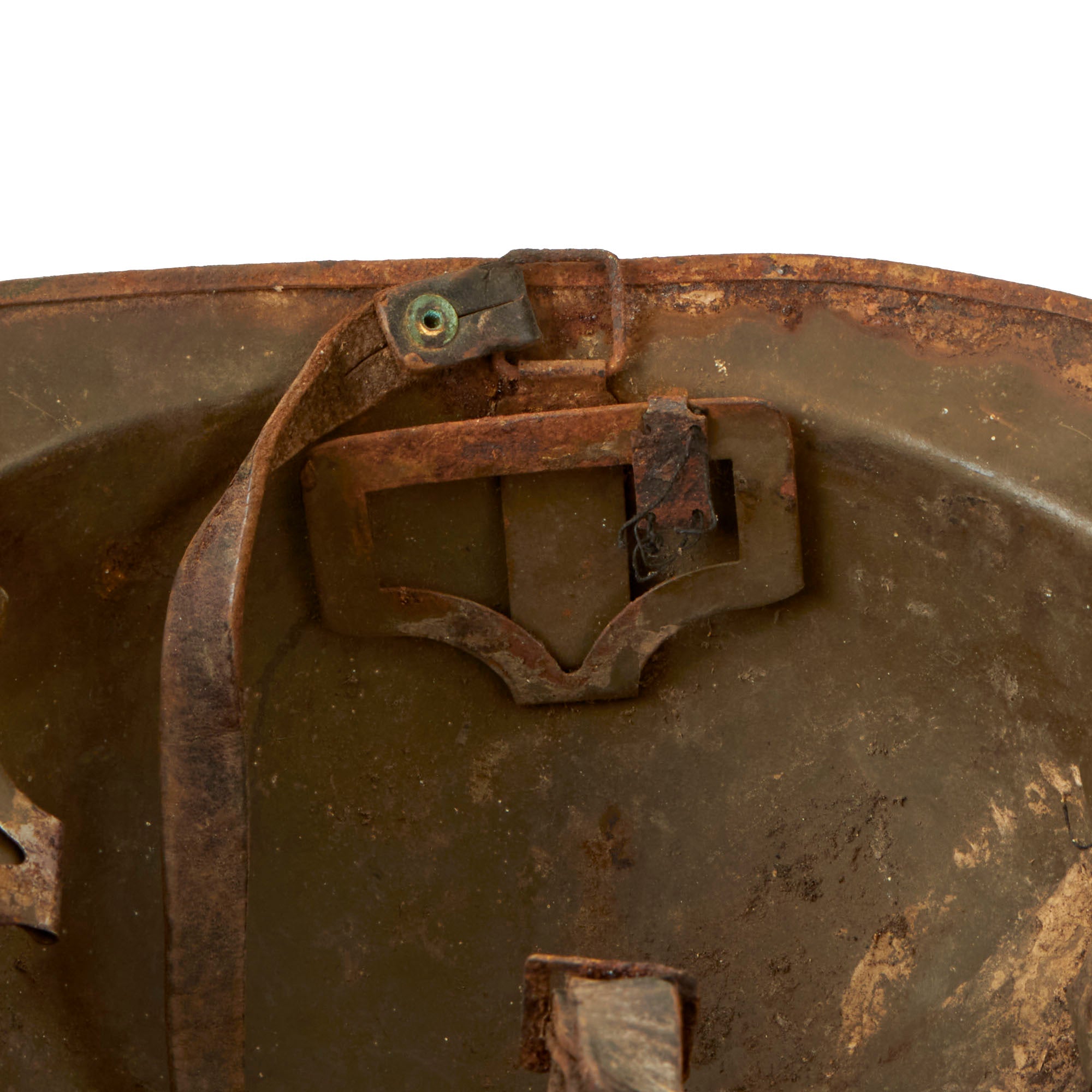 Original French WWII M-1926 Adrian Helmet with Rare Vichy Badge ...