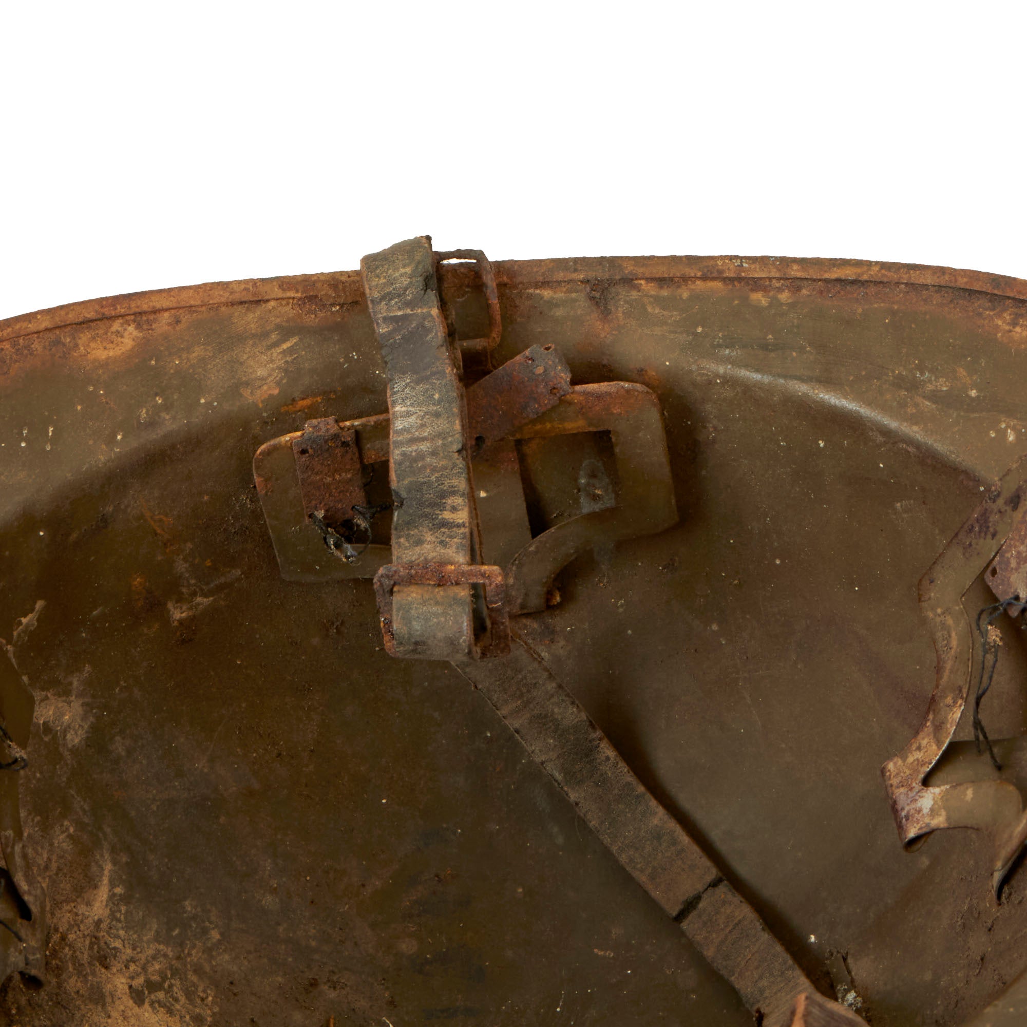 Original French WWII M-1926 Adrian Helmet with Rare Vichy Badge ...