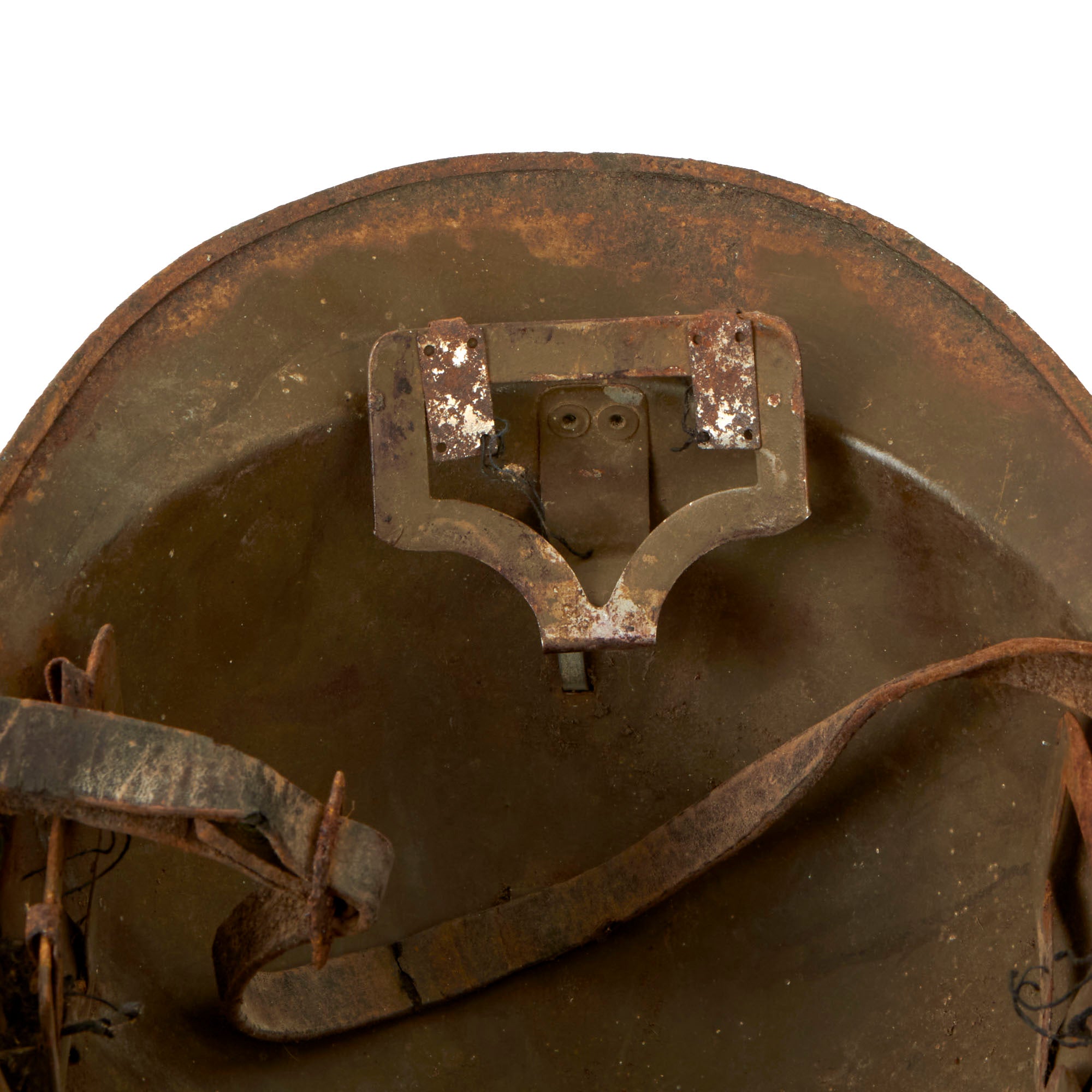 Original French WWII M-1926 Adrian Helmet with Rare Vichy Badge ...