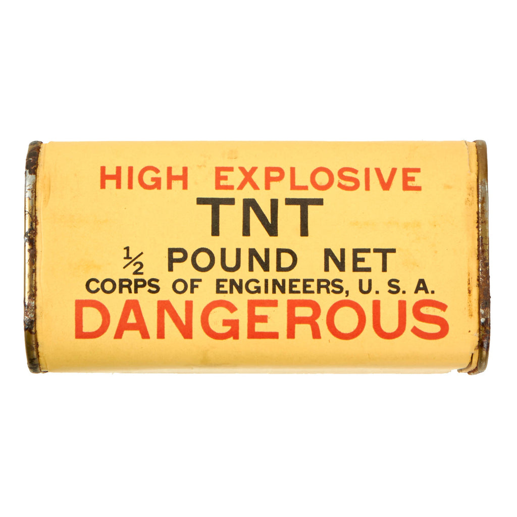 Original U.S. WWII Corps of Engineers High Explosive TNT 1/2 Pound Blo ...