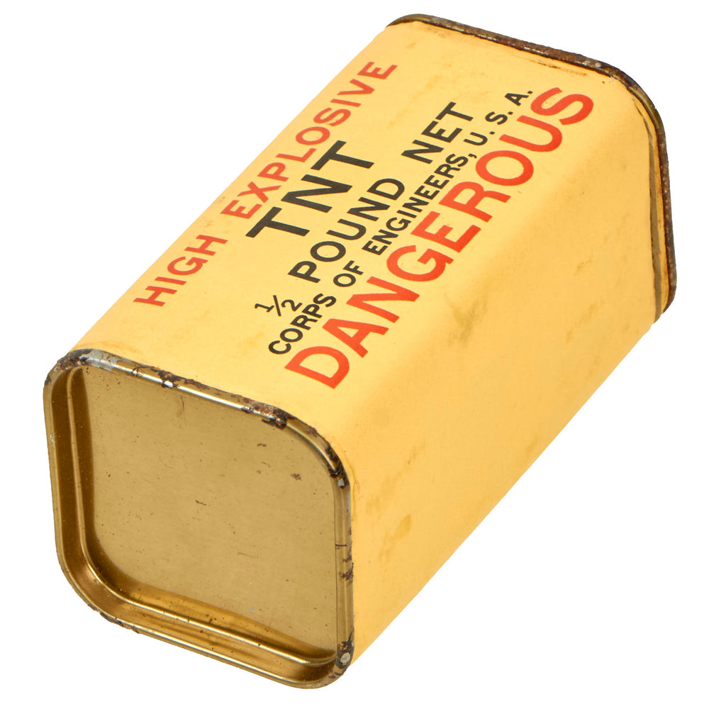 Original U.S. WWII Corps of Engineers High Explosive TNT 1/2 Pound Blo ...