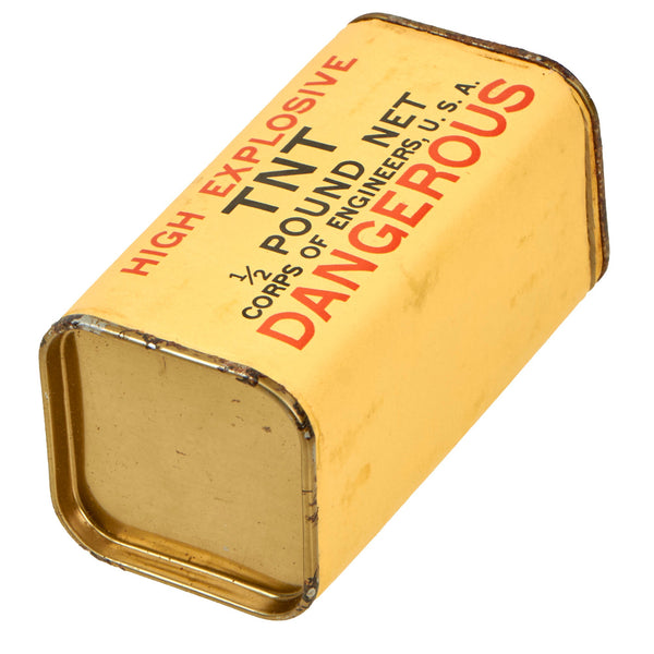 Original U.S. WWII Corps of Engineers High Explosive TNT 1/2 Pound Blo ...