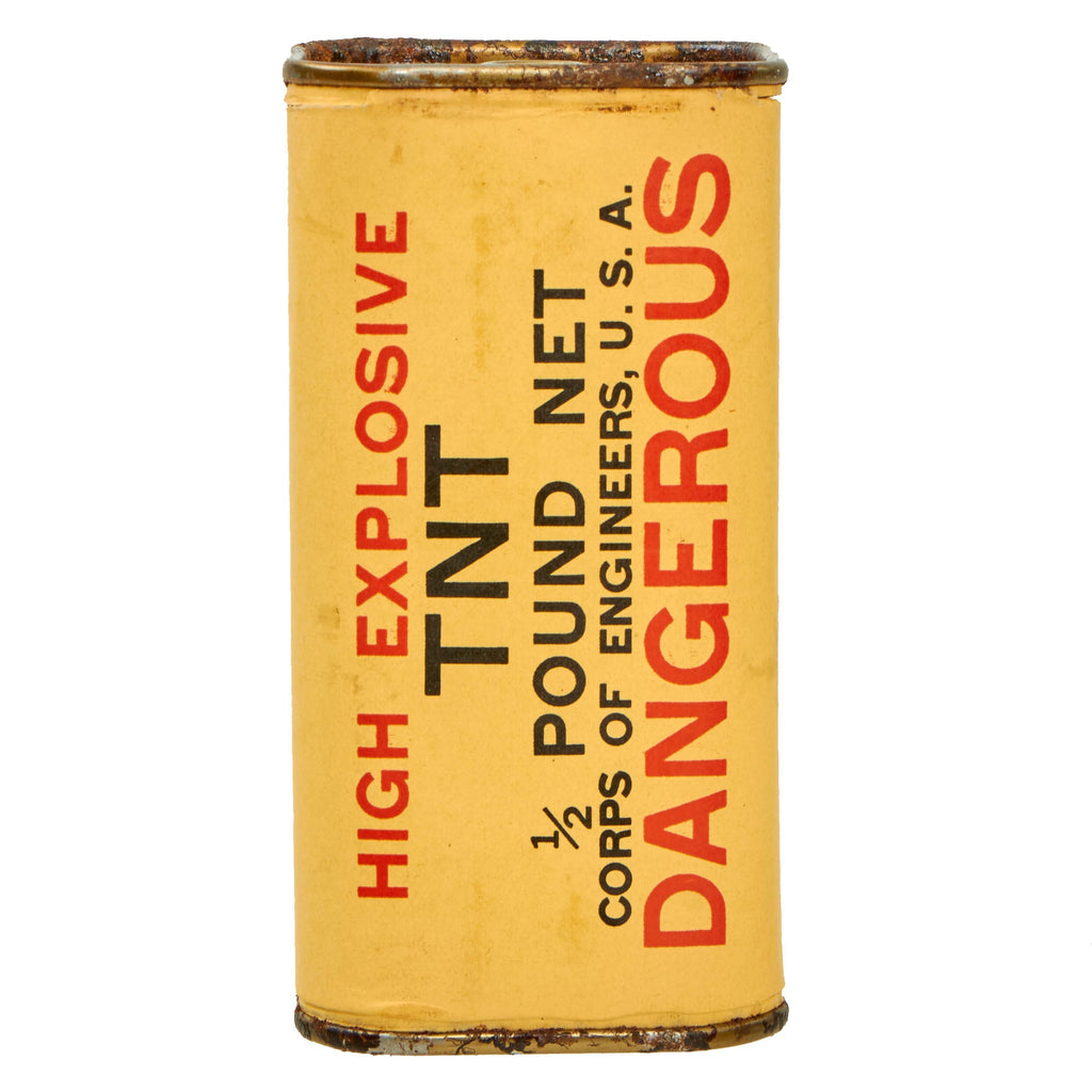 Original U.S. WWII Corps of Engineers High Explosive TNT 1/2 Pound Blo ...
