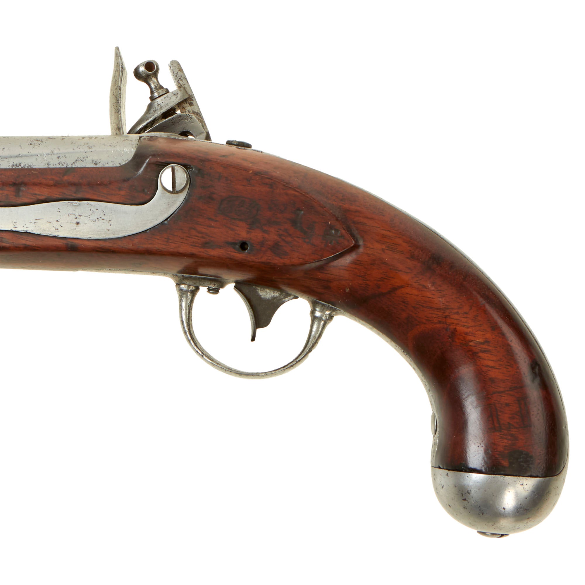 Original U.S. Model 1836 Flintlock Cavalry Pistol by R. Johnson with C ...