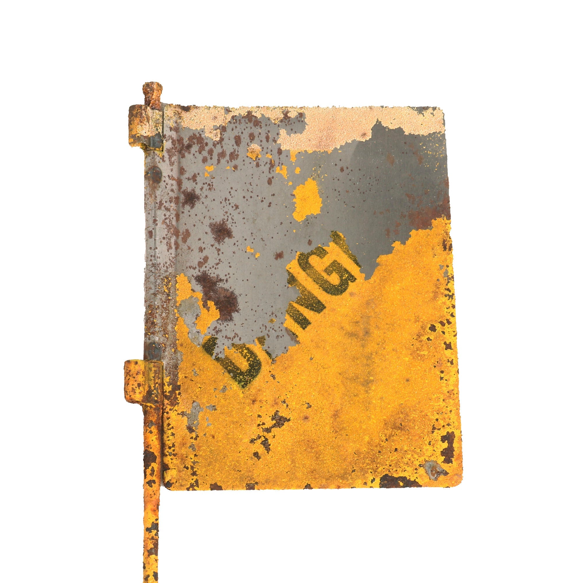 Original U.S. WWII DANGER Mine Field Marker Kit Flag Set Case Complete ...