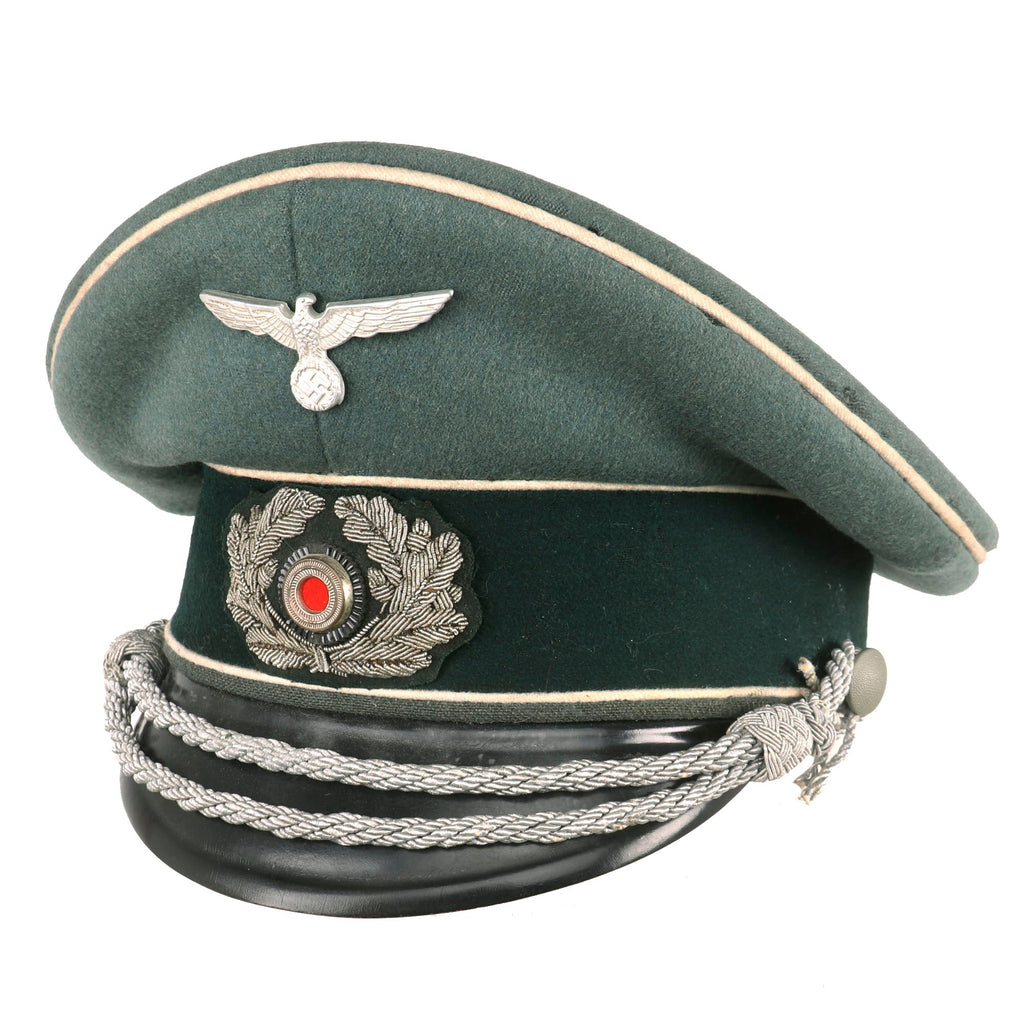 Original German WWII Army Heer Infantry Officers Schirmmütze Visor Cru ...