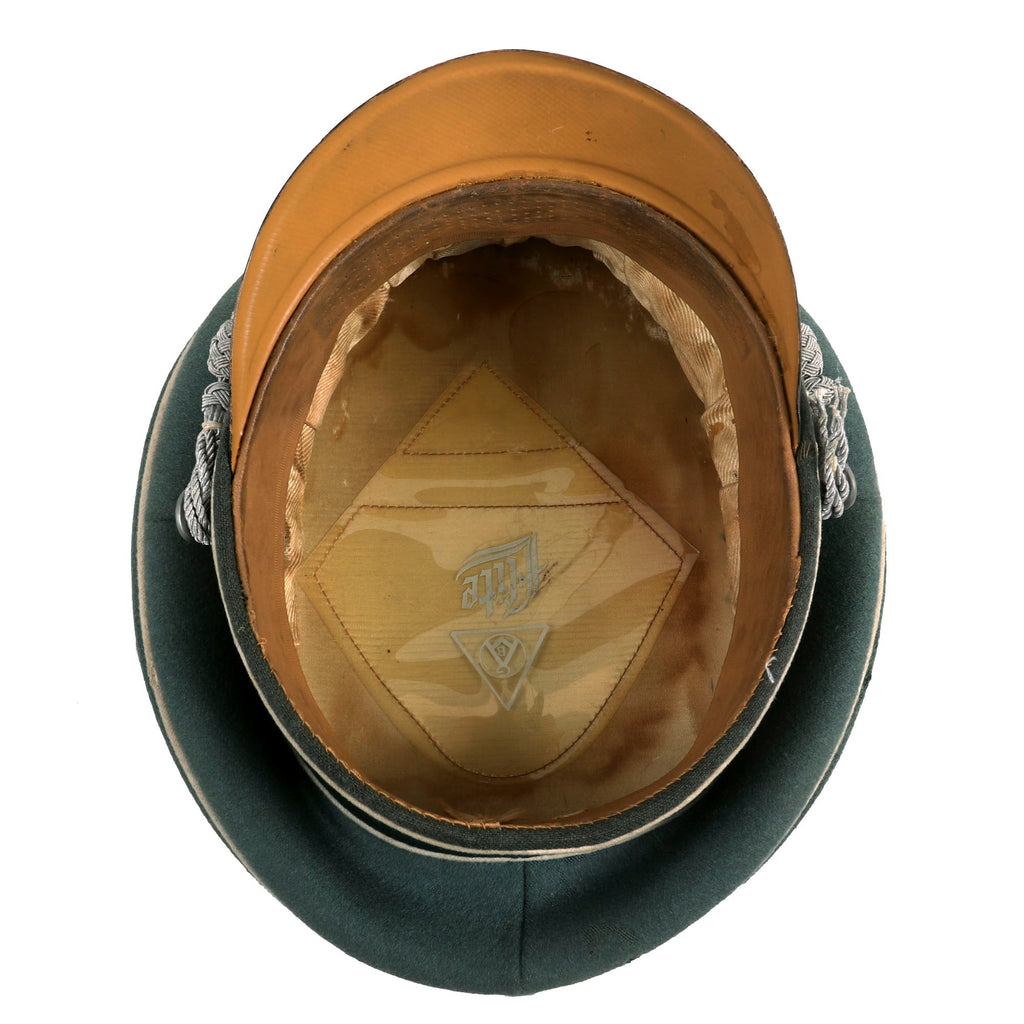 Original German WWII Army Heer Infantry Officers Schirmmütze Visor Cru ...