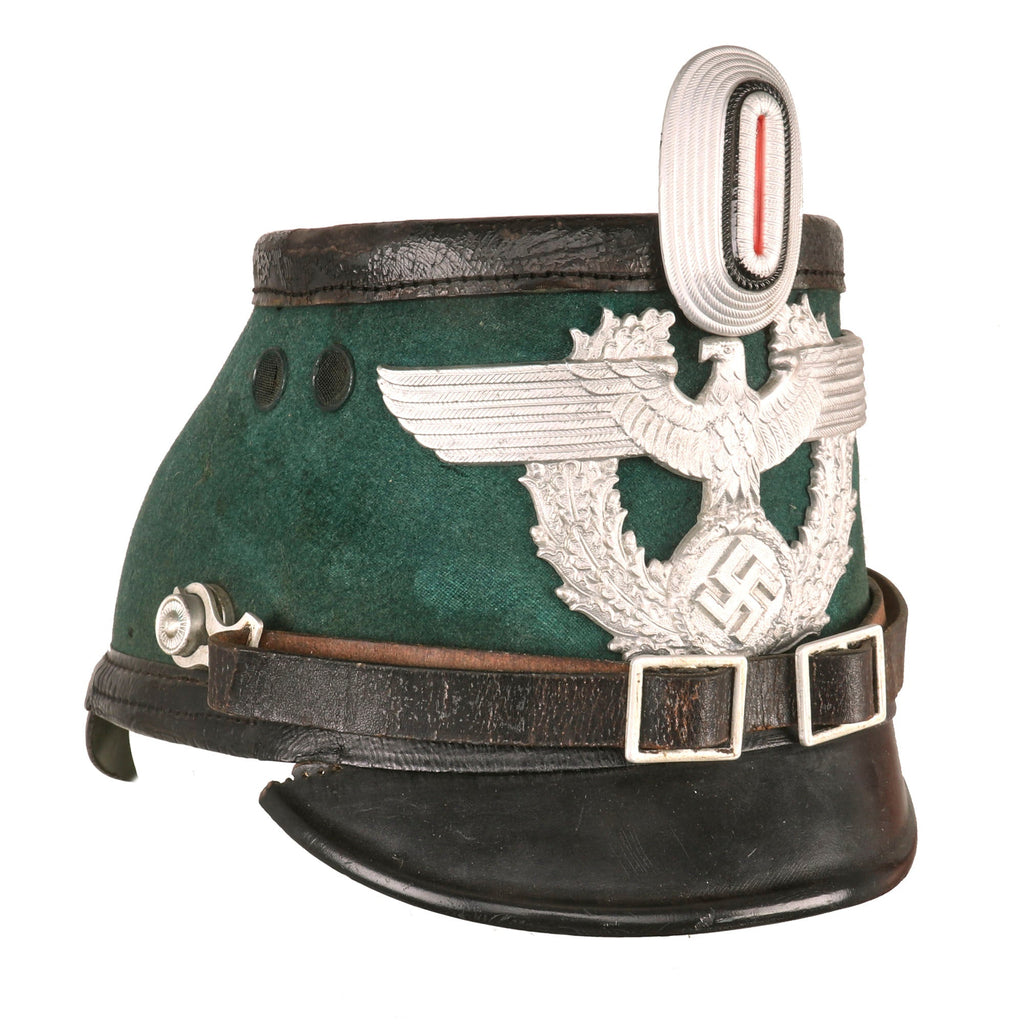 Original German WWII 1938 Dated Late Pattern Metropolitan Police Shako ...