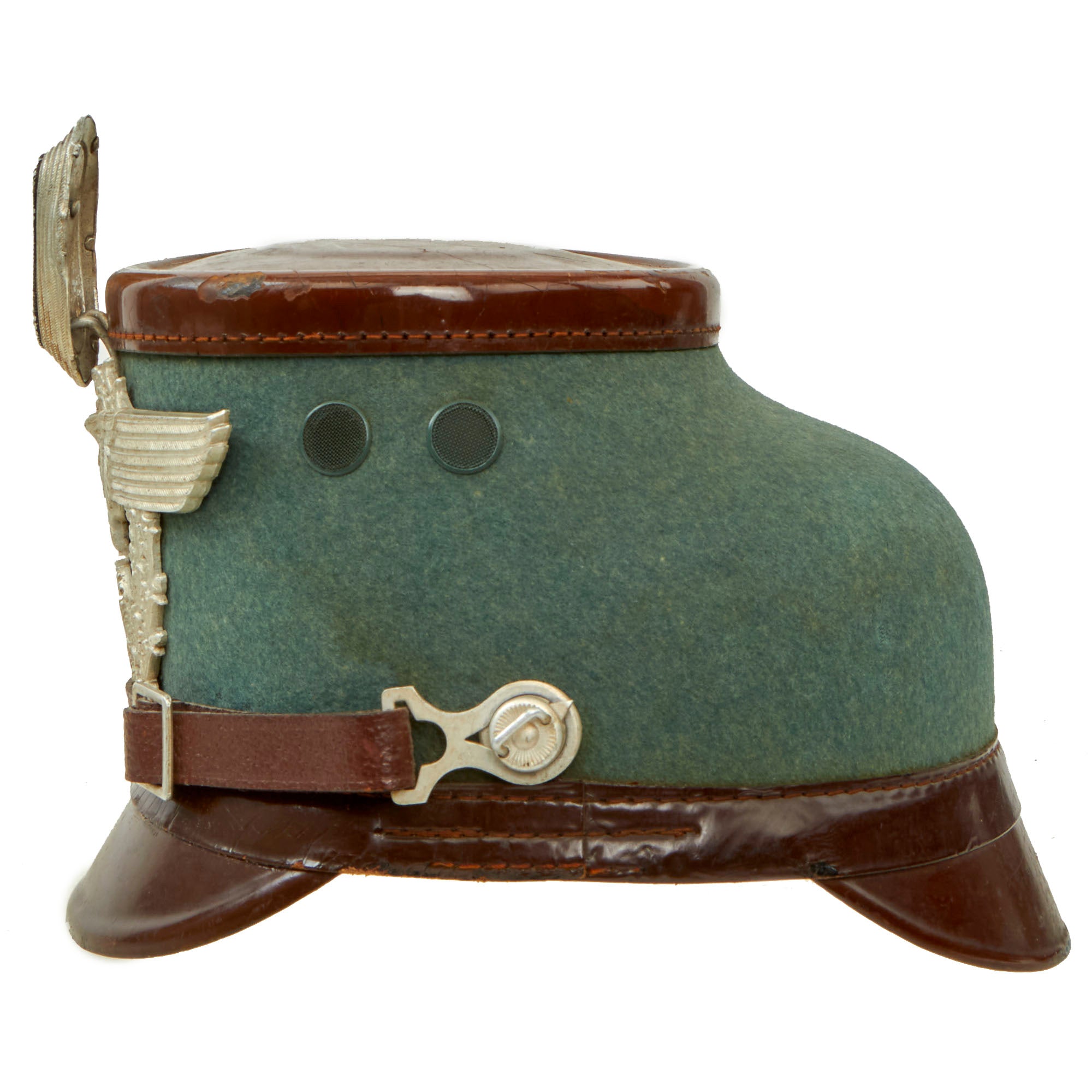 Original German WWII 1939 Dated Late Pattern Rural Police Shako by ERE ...