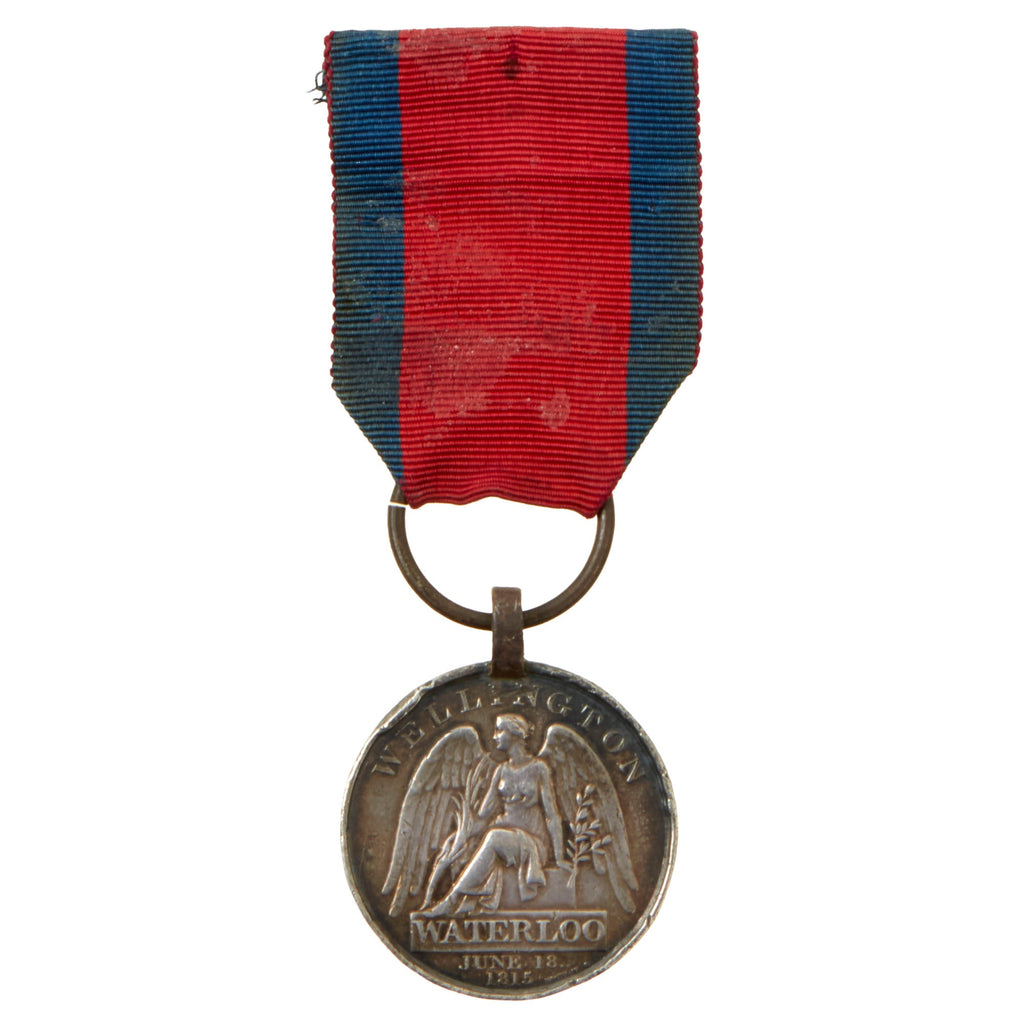 Original British Napoleonic Wars Scarce Waterloo Medal 1815 Awarded to ...