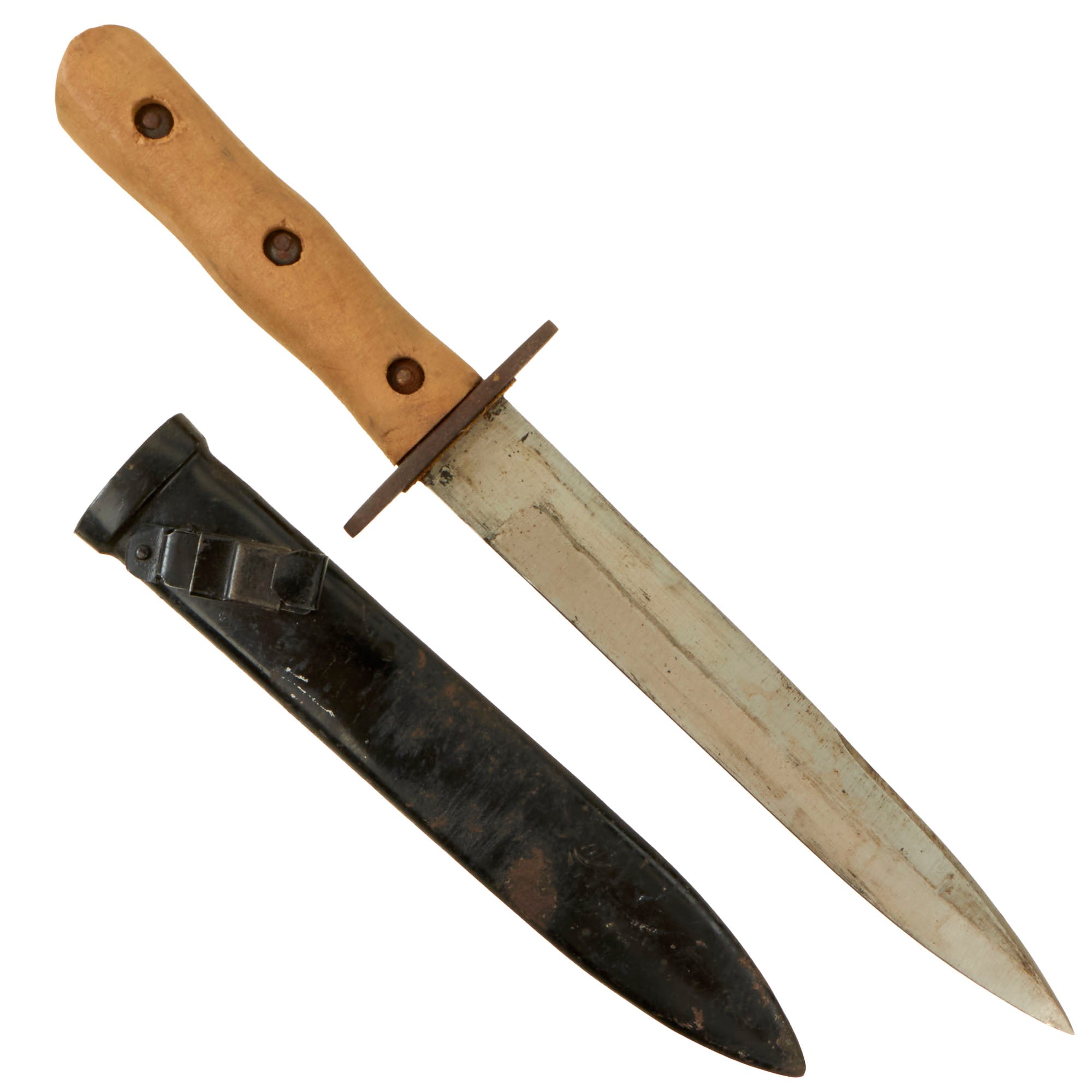 Original Italian WWII Fascist Pugio Fighting Knife with Steel Scabbard ...