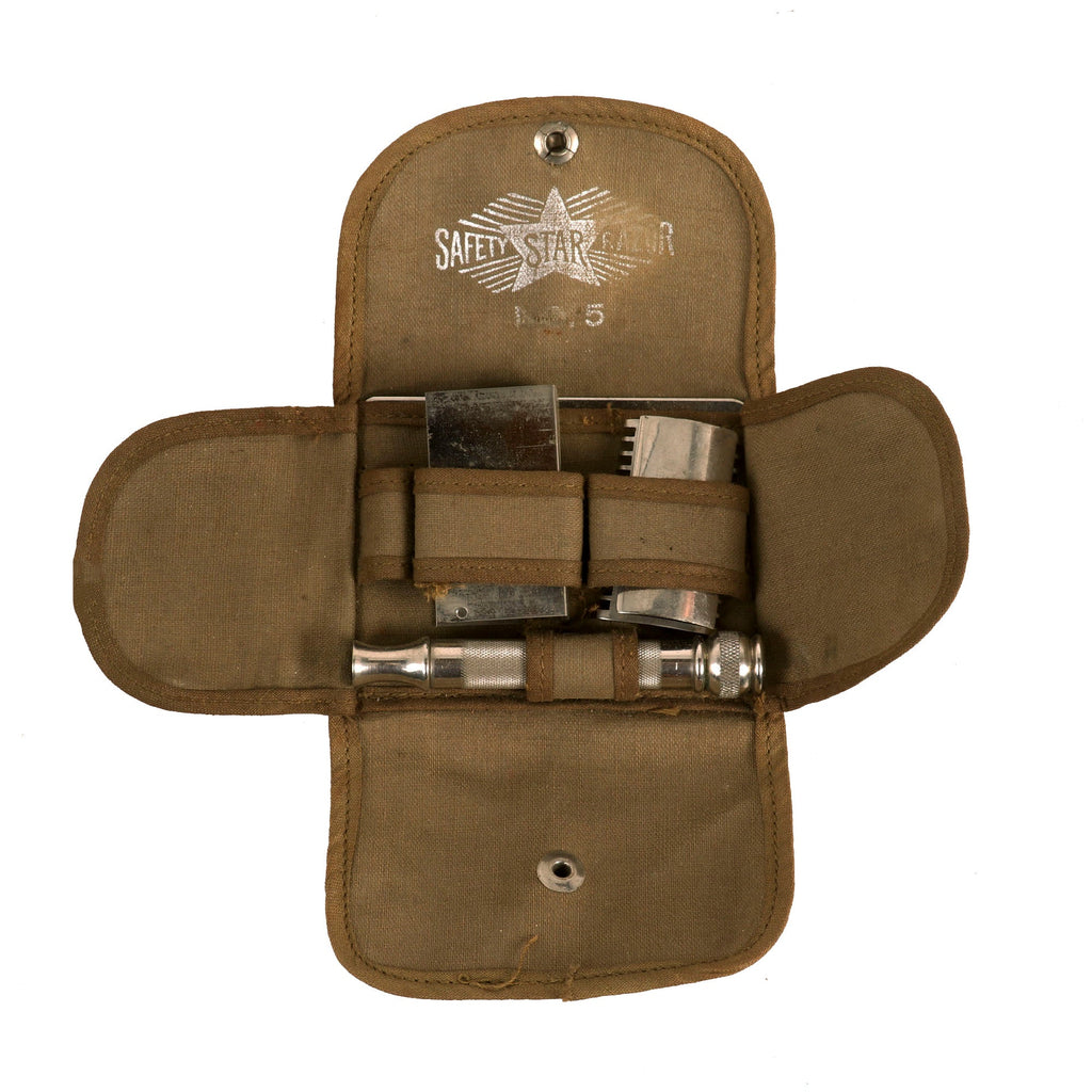 Original U.S. WWII Personal Items Lot - Shaving Kit & Money Belt ...