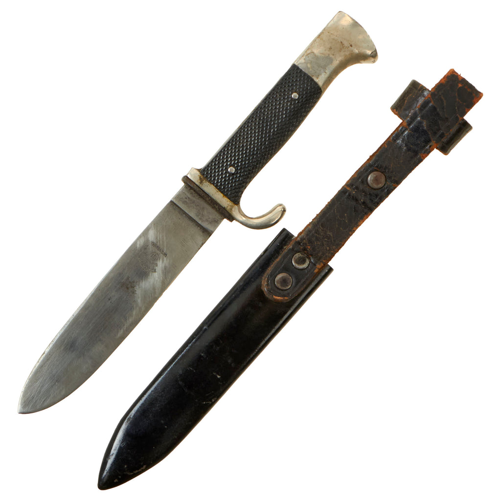 Original German WWII Transitional Motto-Marked HJ Knife by Ed. Wüsthof ...
